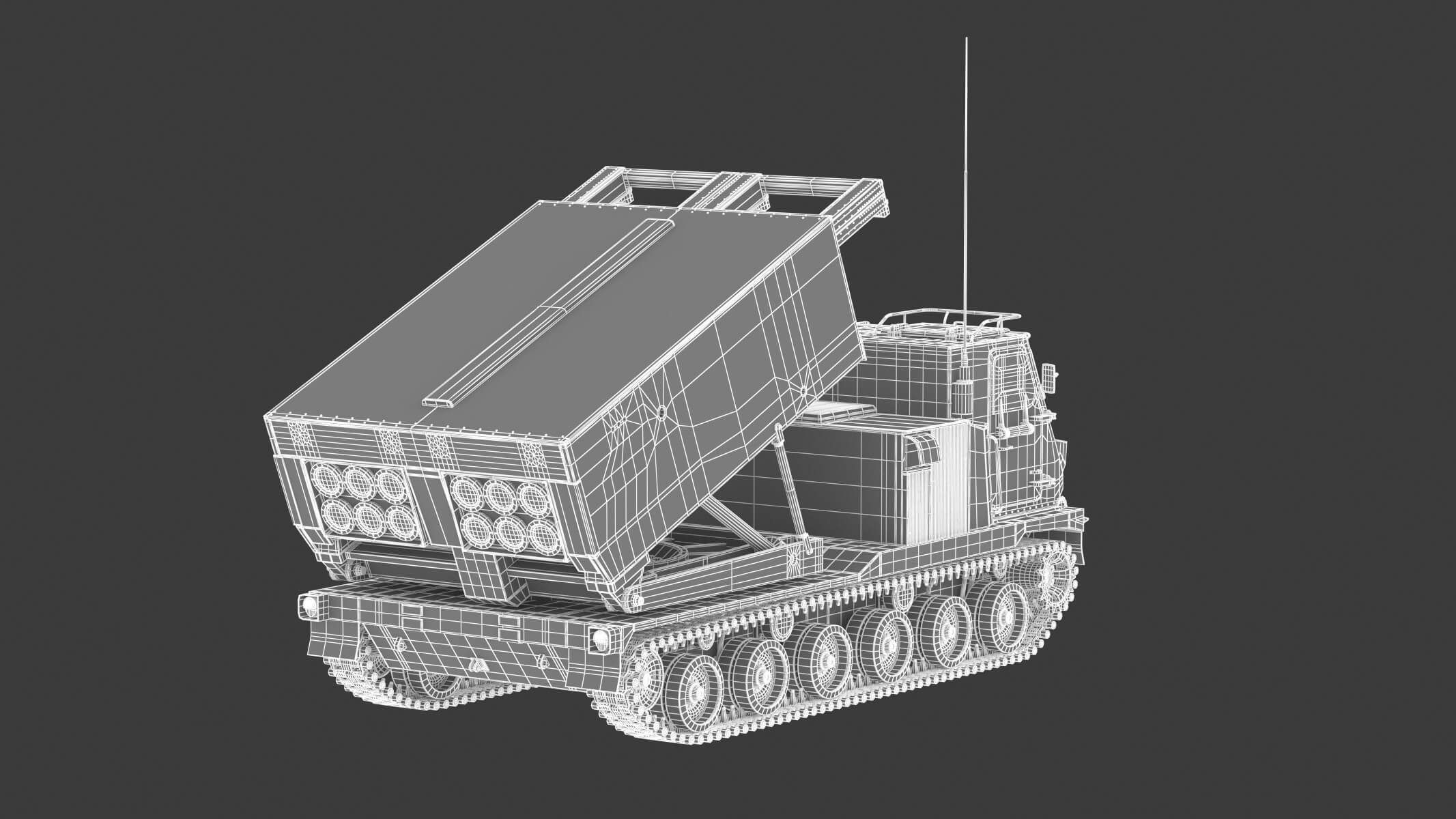 M270 Multiple Launch Rocket System - 3D Model by frezzy