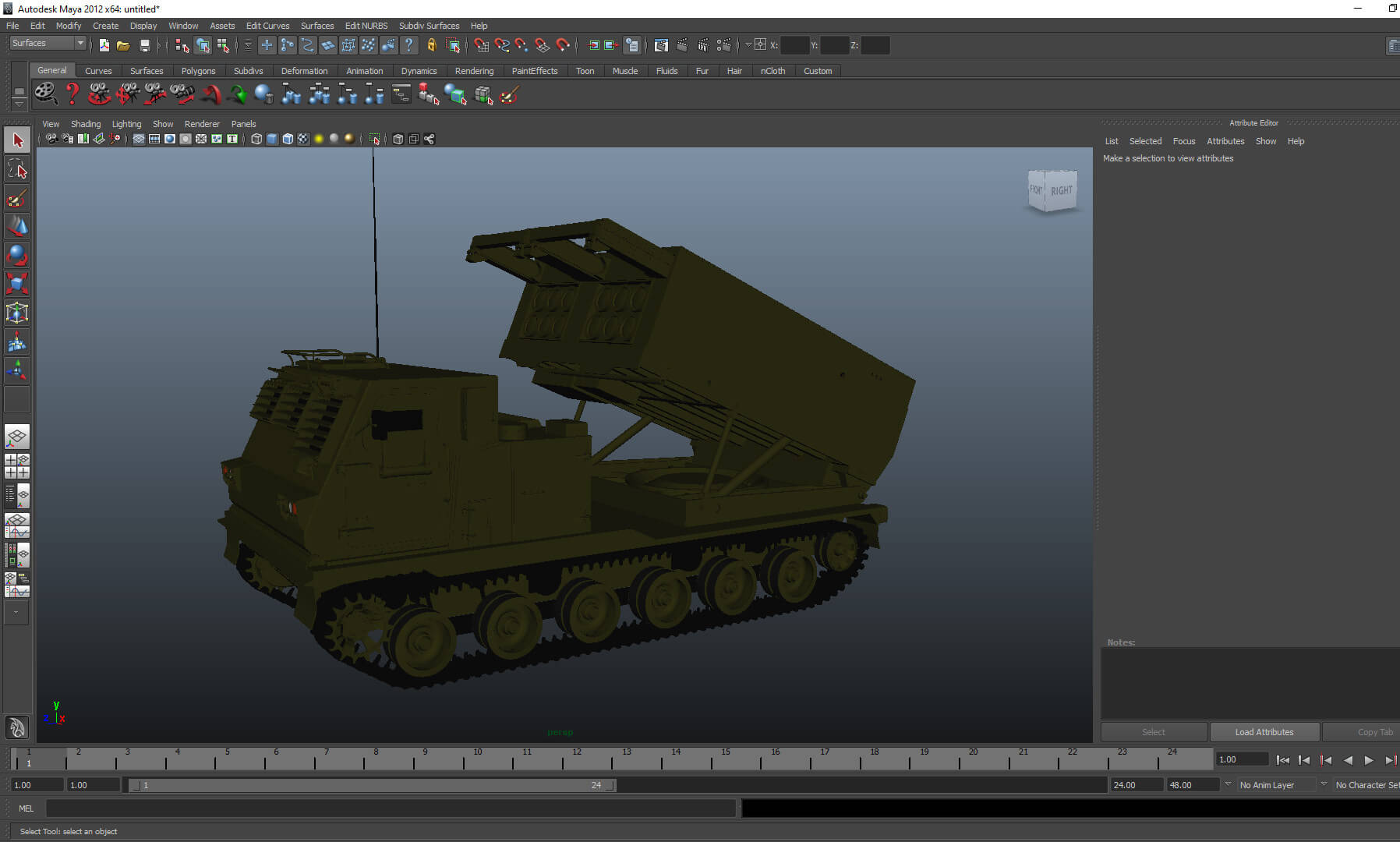 M270 Multiple Launch Rocket System - 3D Model by frezzy