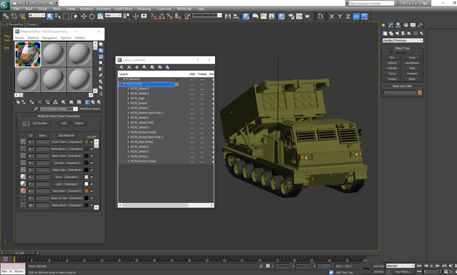 M270 Multiple Launch Rocket System - 3D Model by frezzy