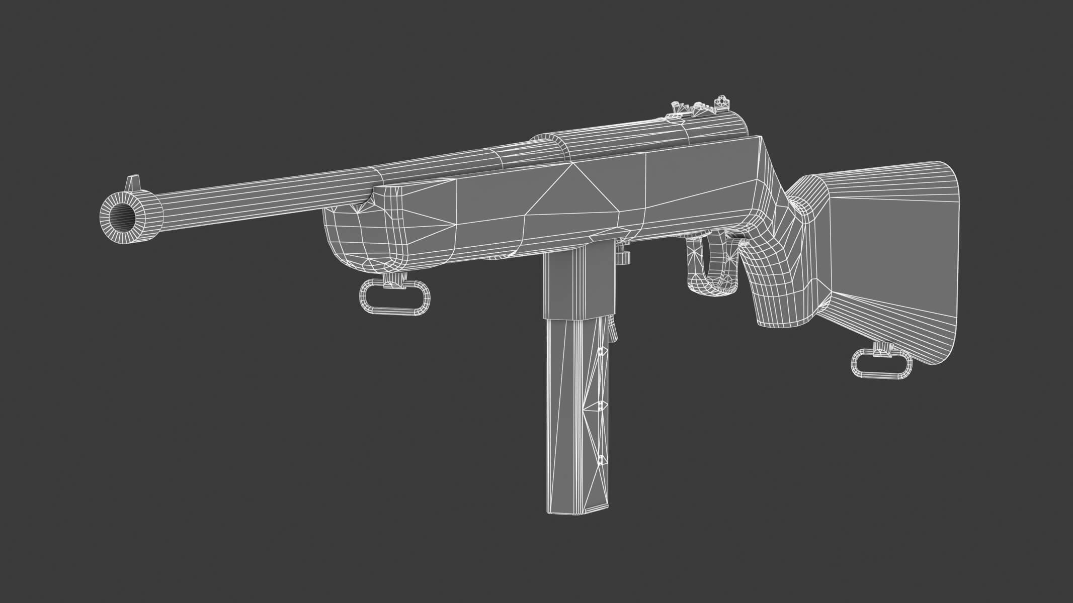 M50 Reising Low Poly - 3D Model by frezzy