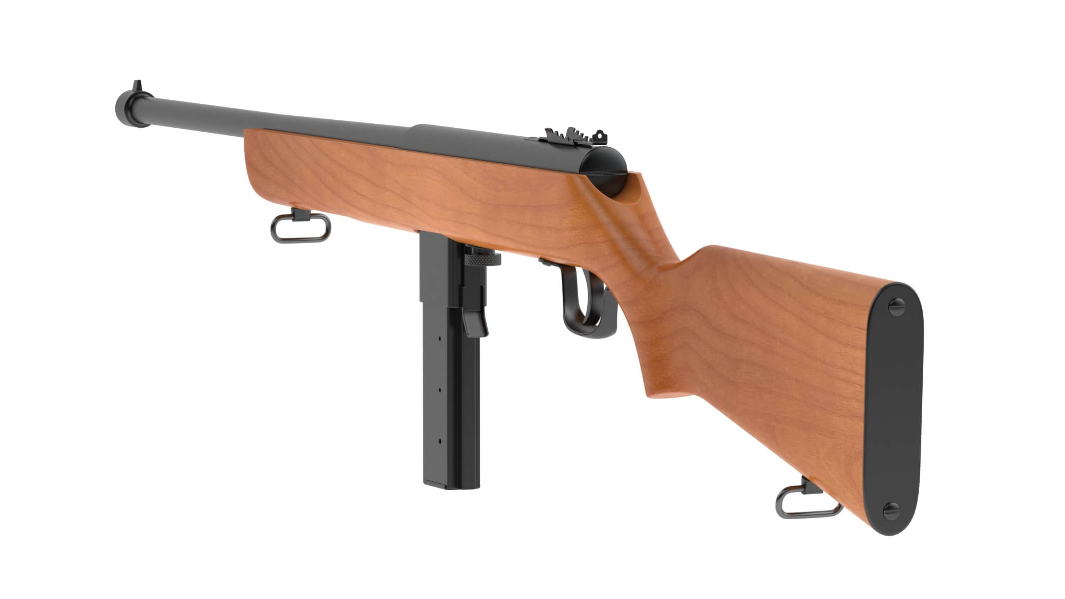 M50 Reising Submachine Gun - 3D Model by frezzy