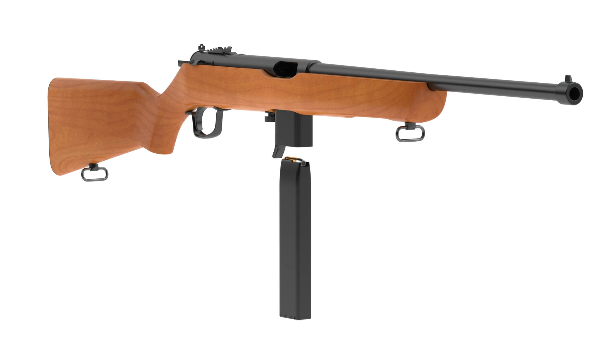 M50 Reising Submachine Gun - 3D Model by frezzy