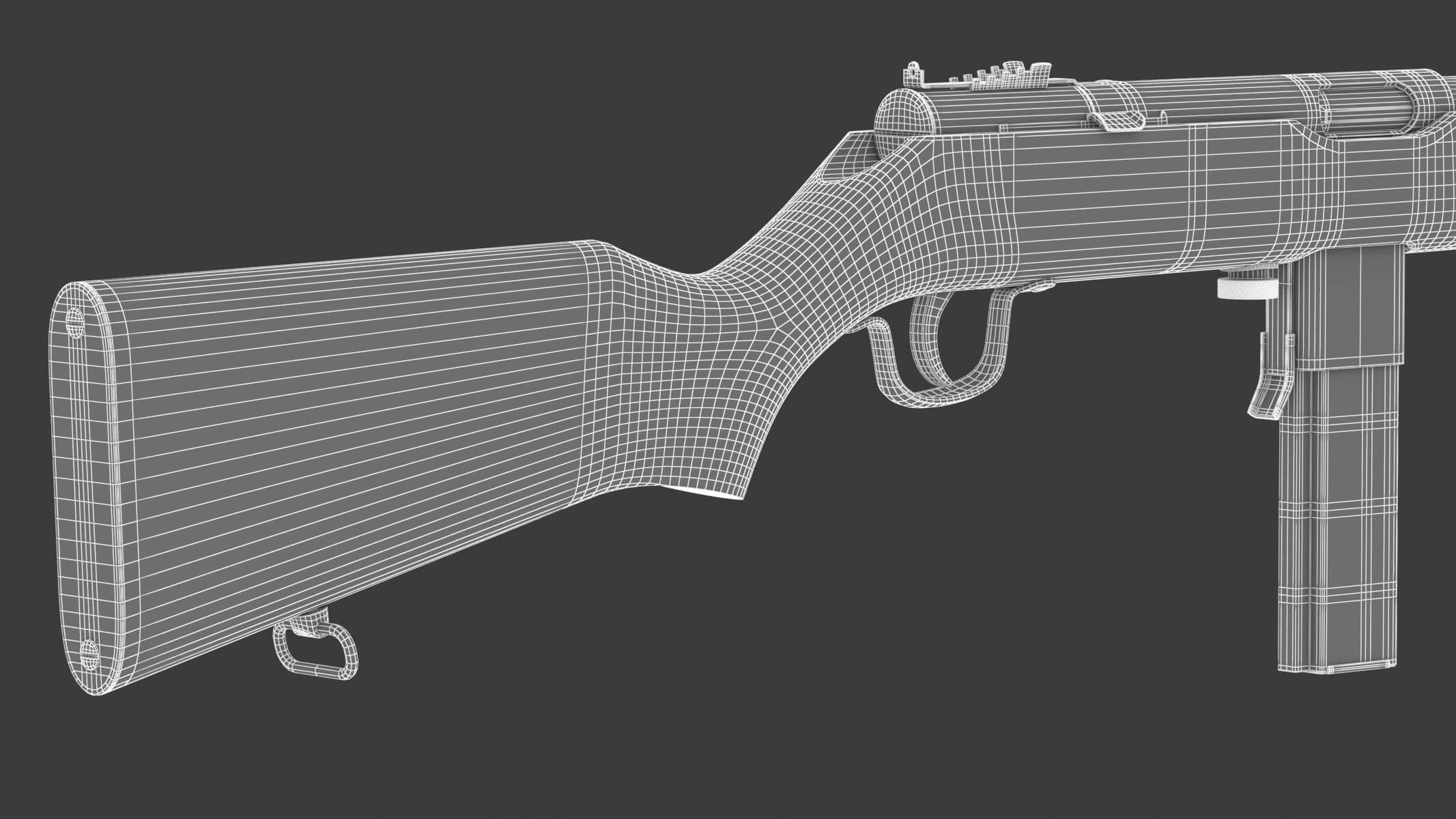 M50 Reising Submachine Gun - 3D Model by frezzy