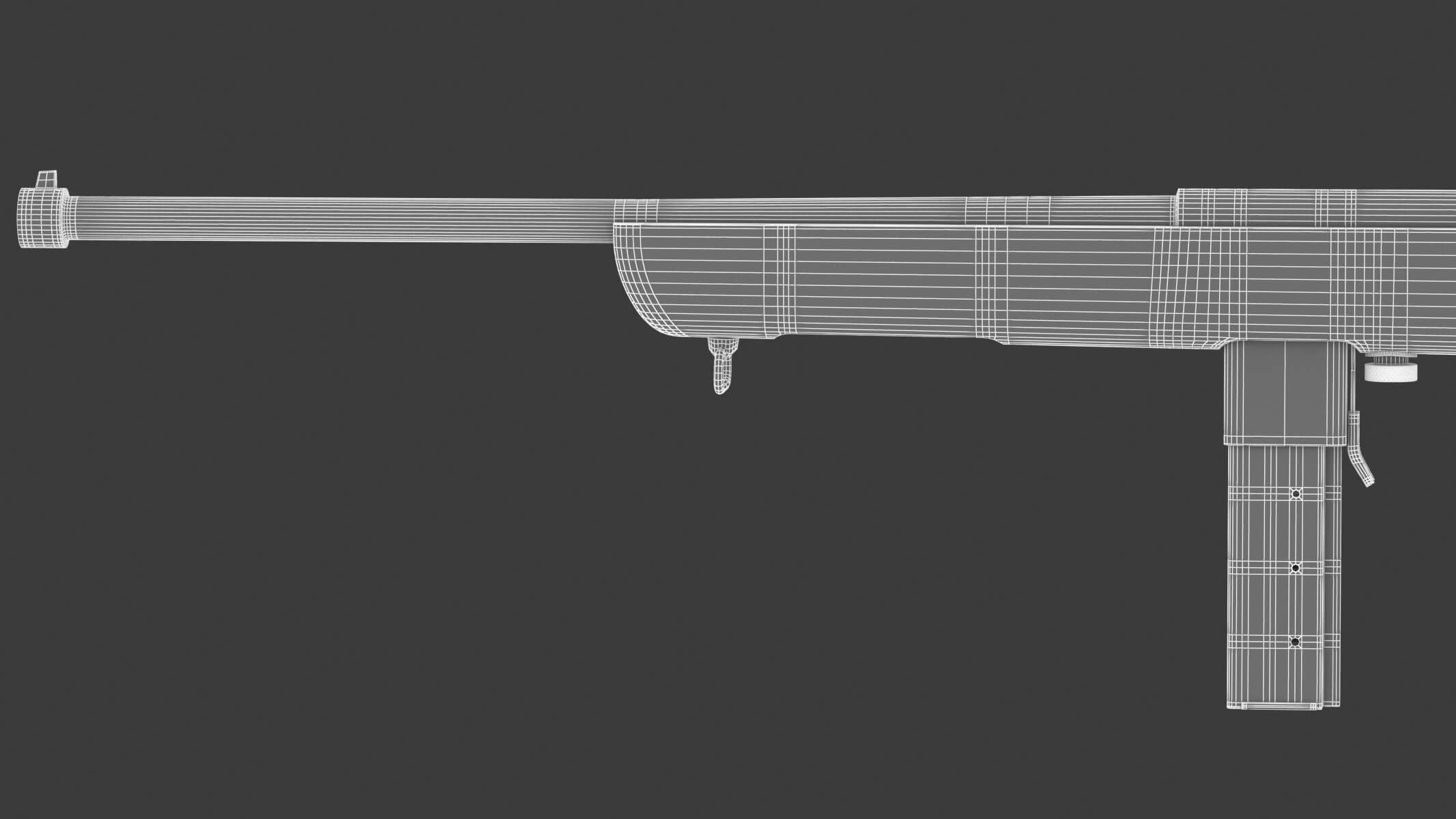 M50 Reising Submachine Gun - 3D Model by frezzy
