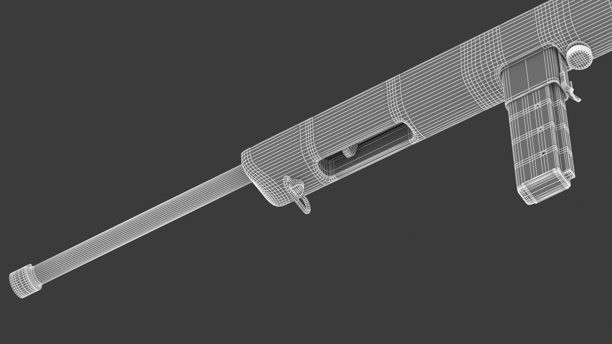 M50 Reising Submachine Gun - 3D Model by frezzy