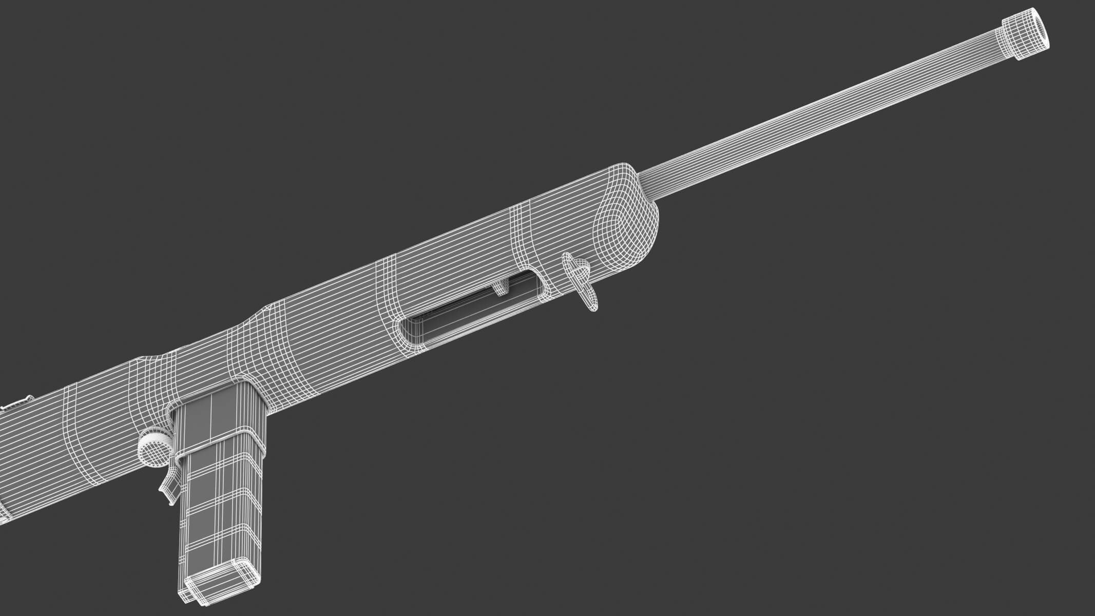 M50 Reising Submachine Gun - 3D Model by frezzy