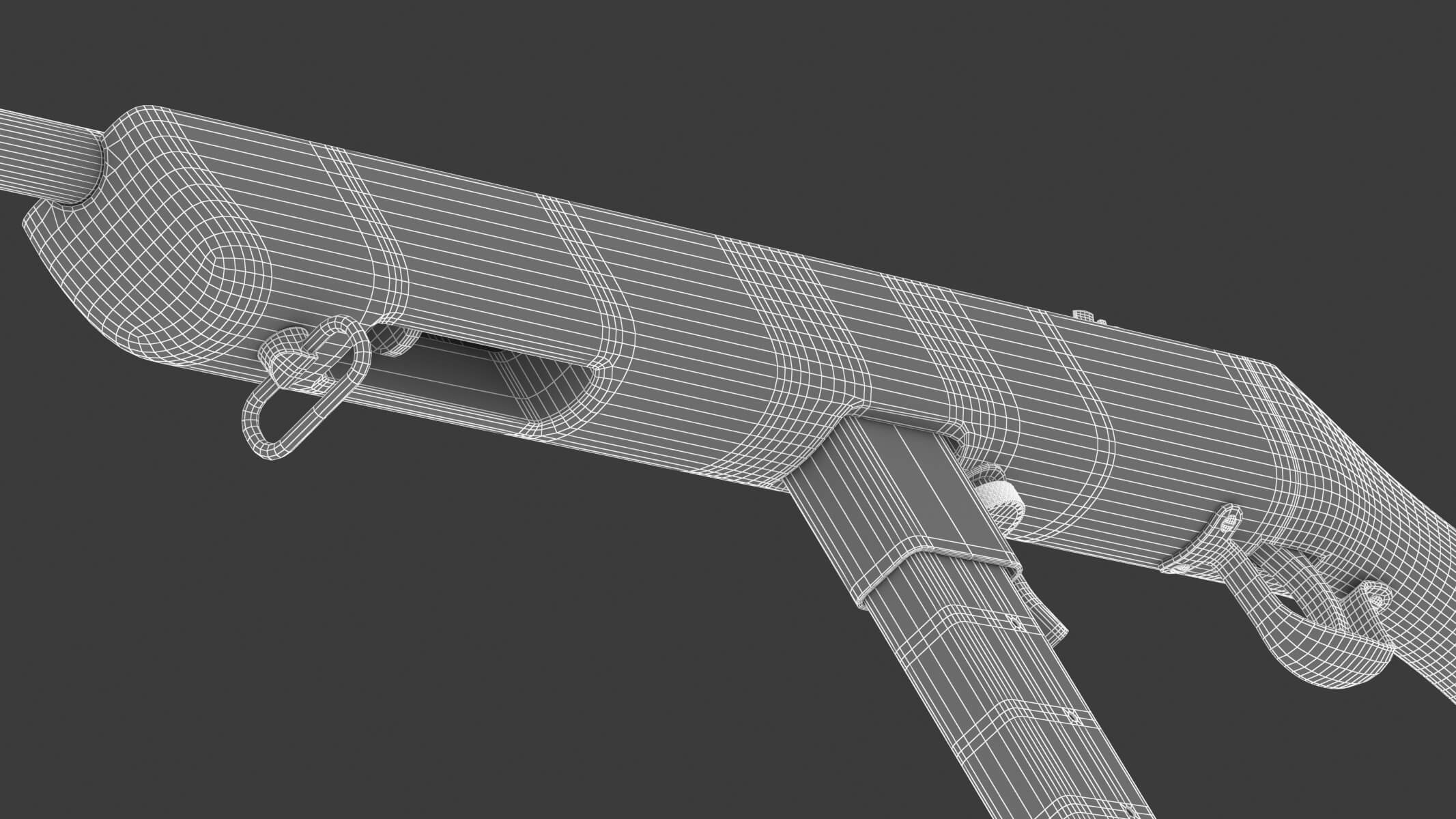 M50 Reising Submachine Gun - 3D Model by frezzy