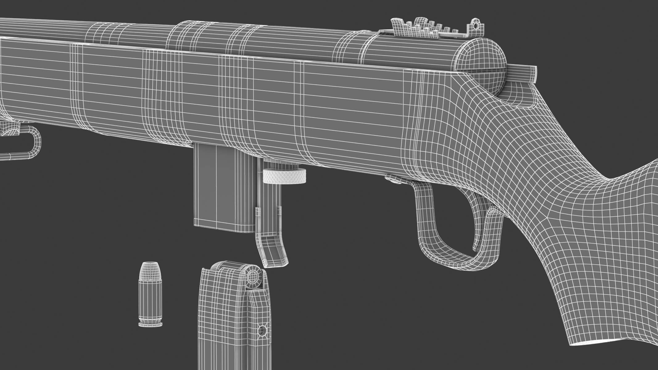 M50 Reising Submachine Gun - 3D Model by frezzy