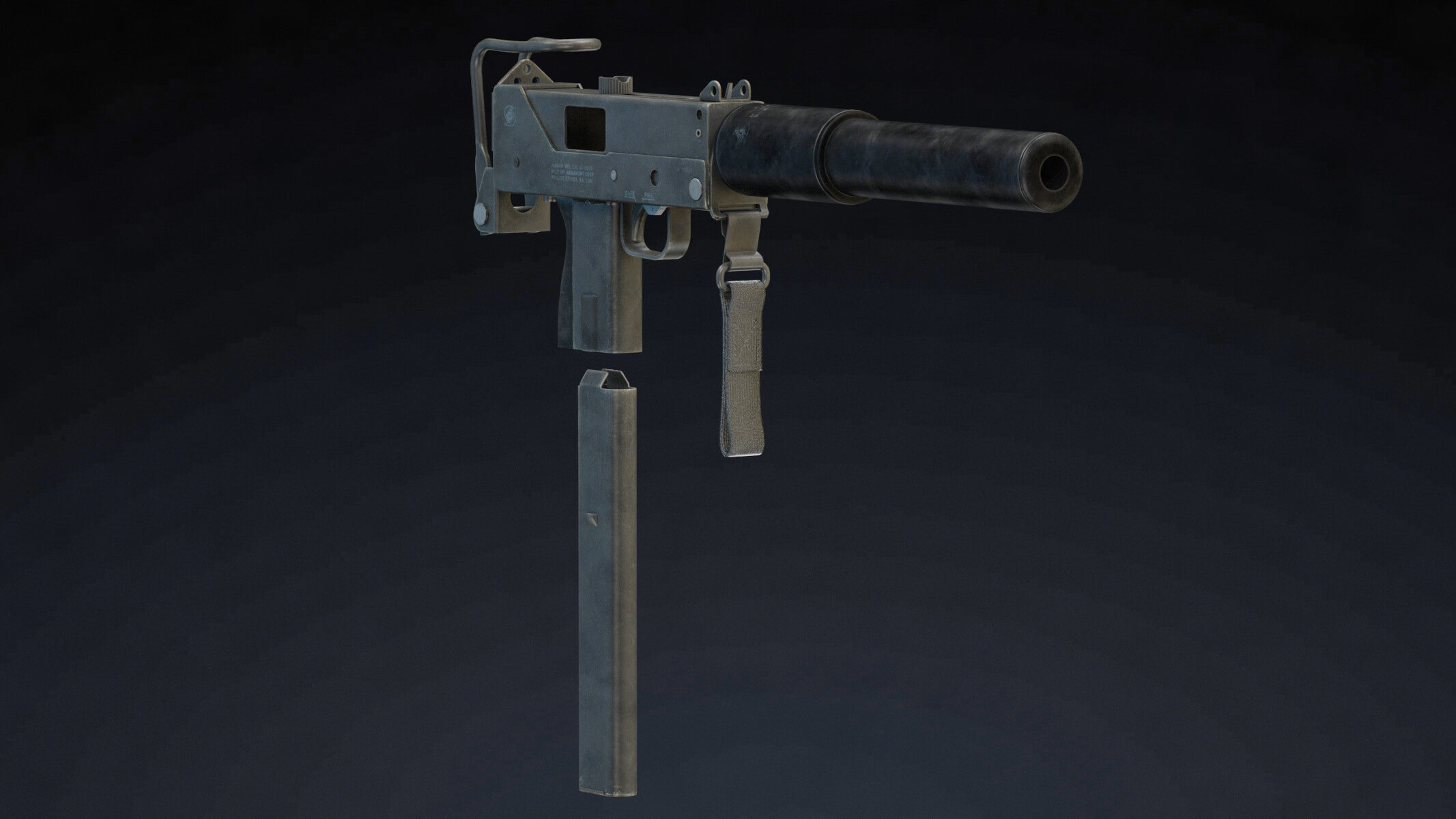 Mac 10 Low Poly - 3D Model by frezzy