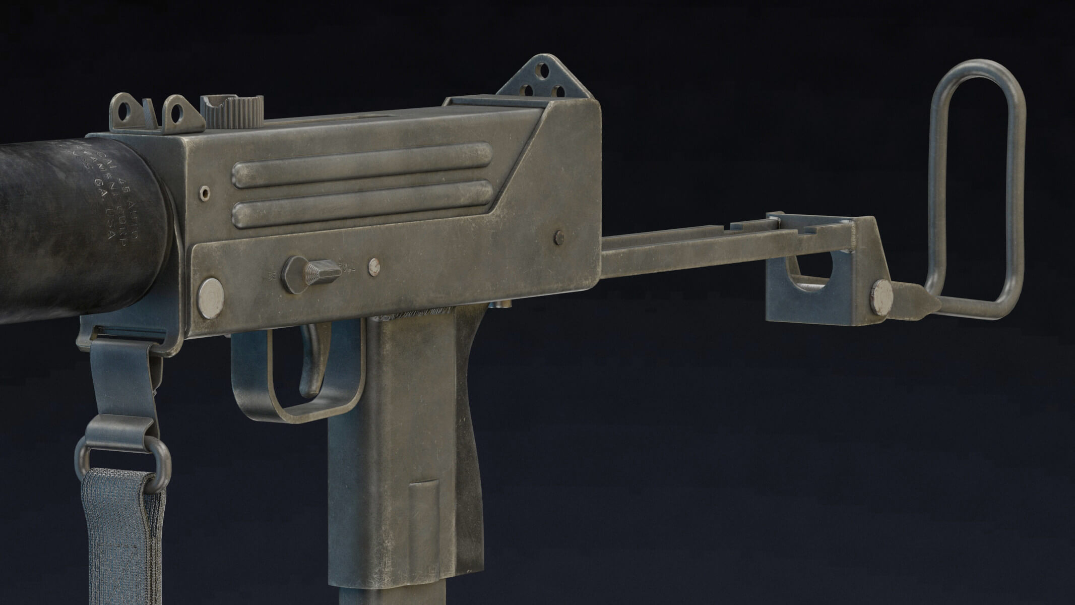 Mac 10 Low Poly - 3D Model by frezzy