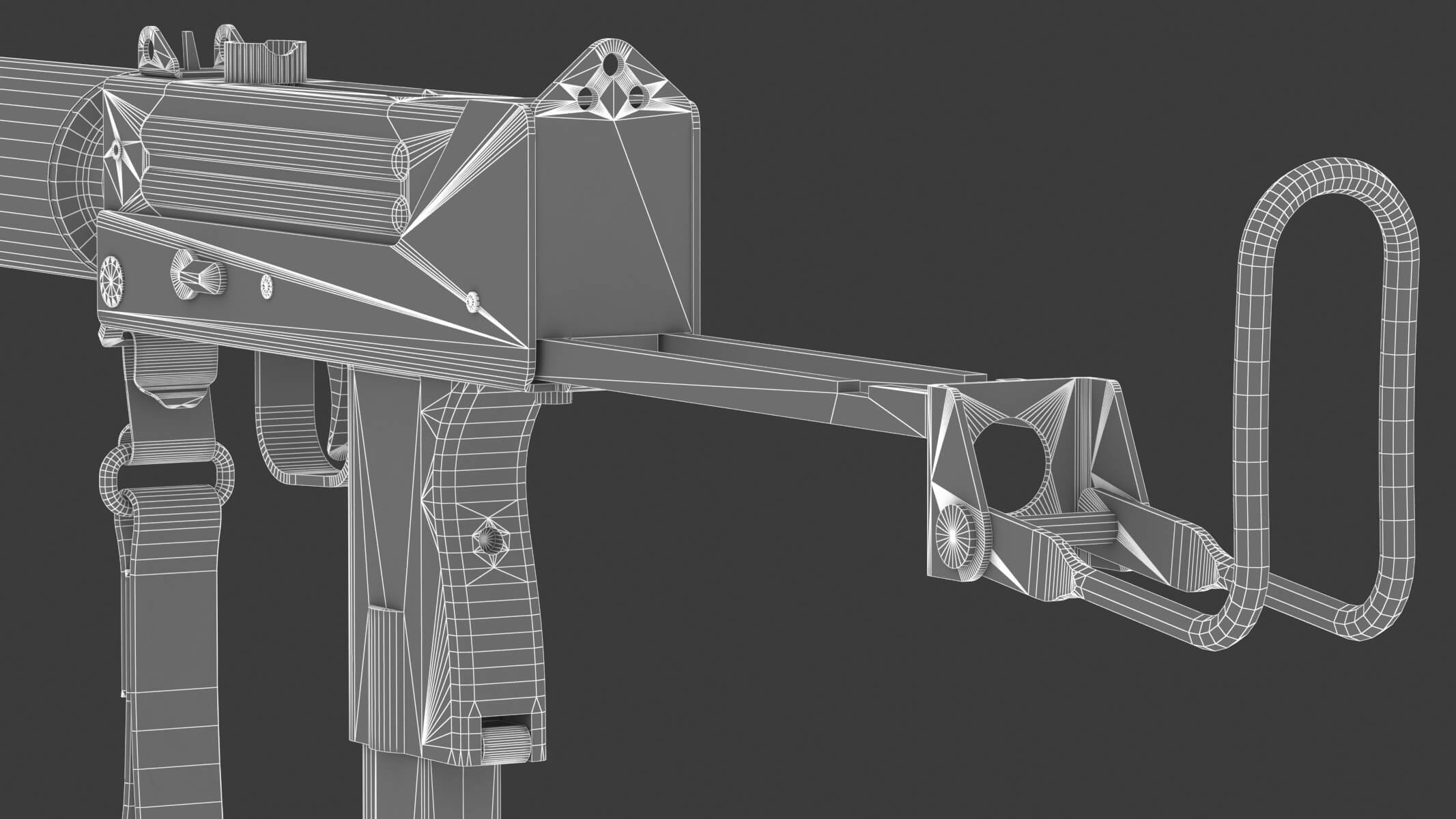 Mac 10 Low Poly - 3D Model by frezzy