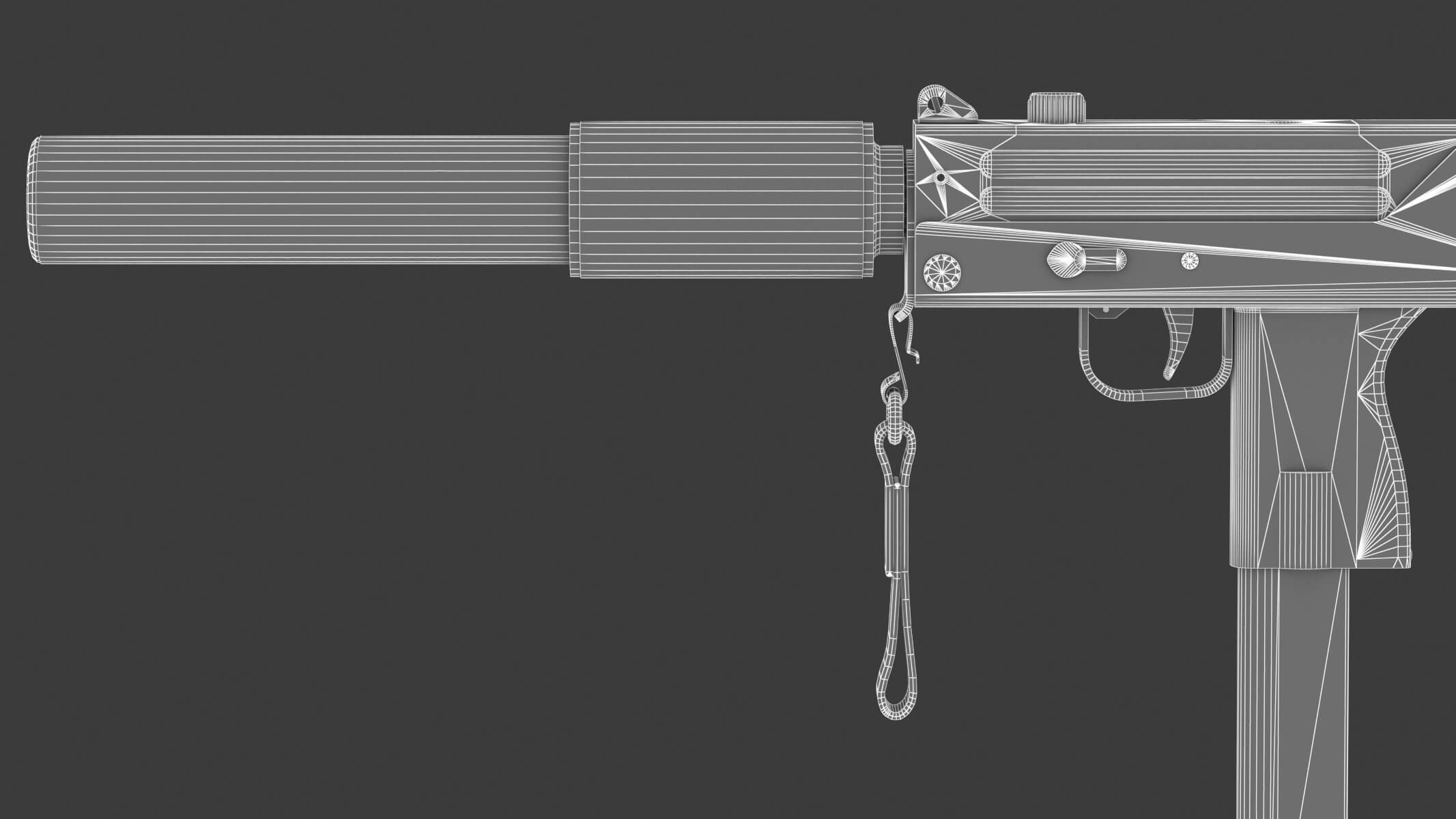 Mac 10 Low Poly - 3D Model by frezzy