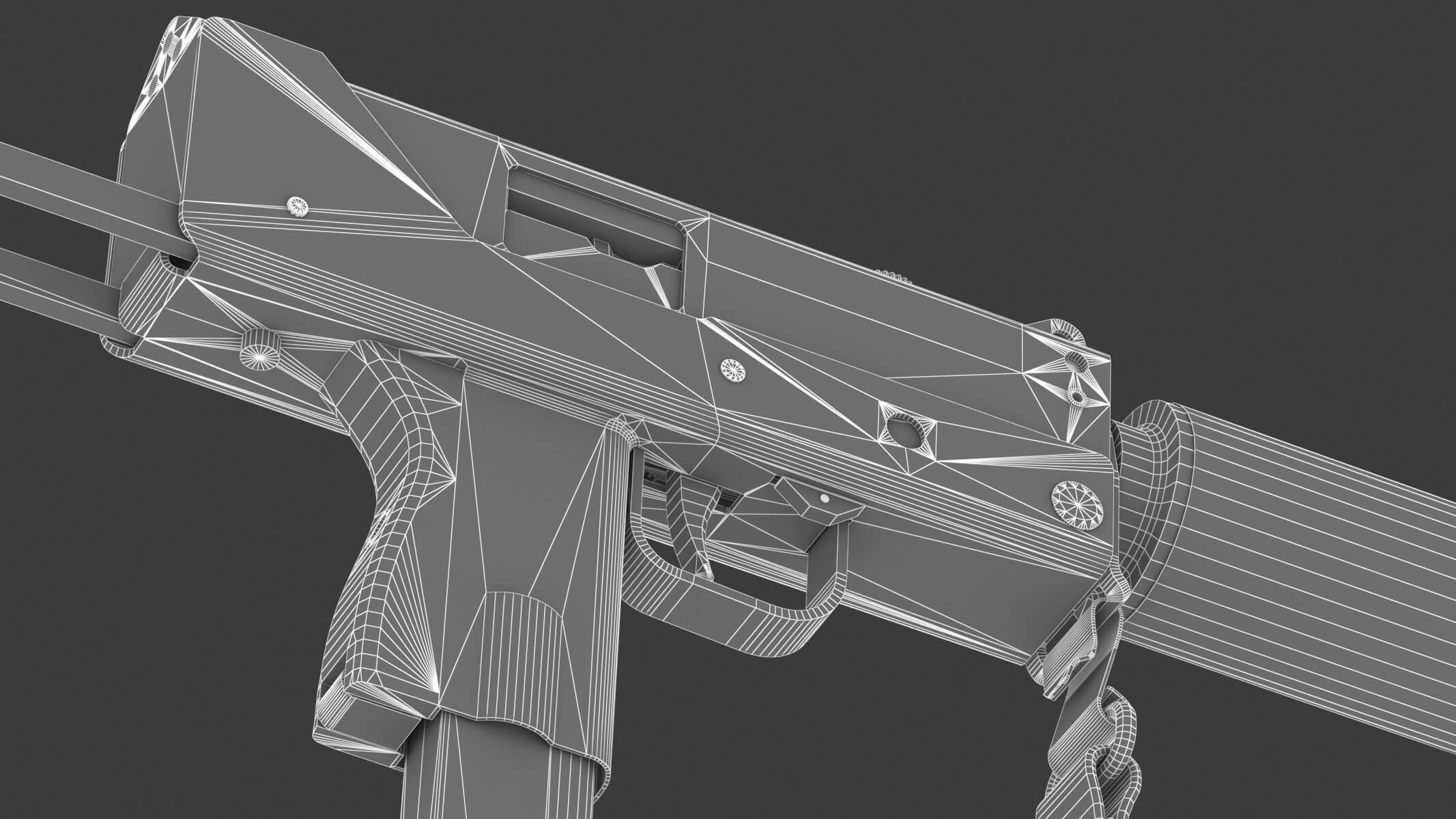 Mac 10 Low Poly - 3D Model by frezzy