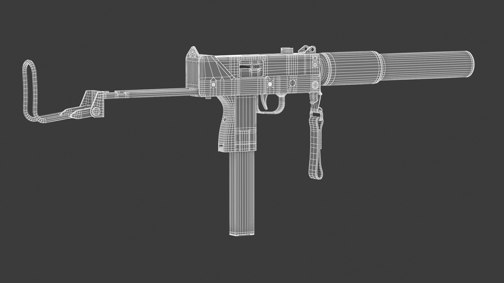 MAC-10 3D Model by frezzy