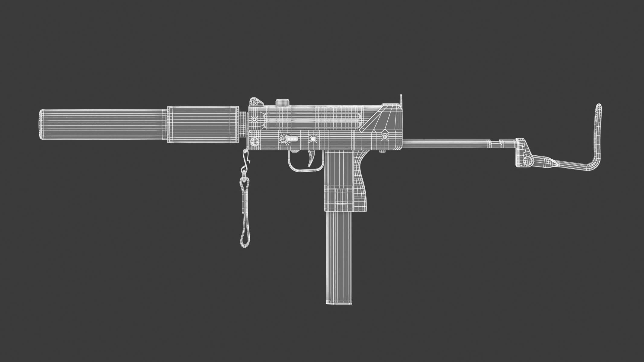 MAC-10 3D Model by frezzy