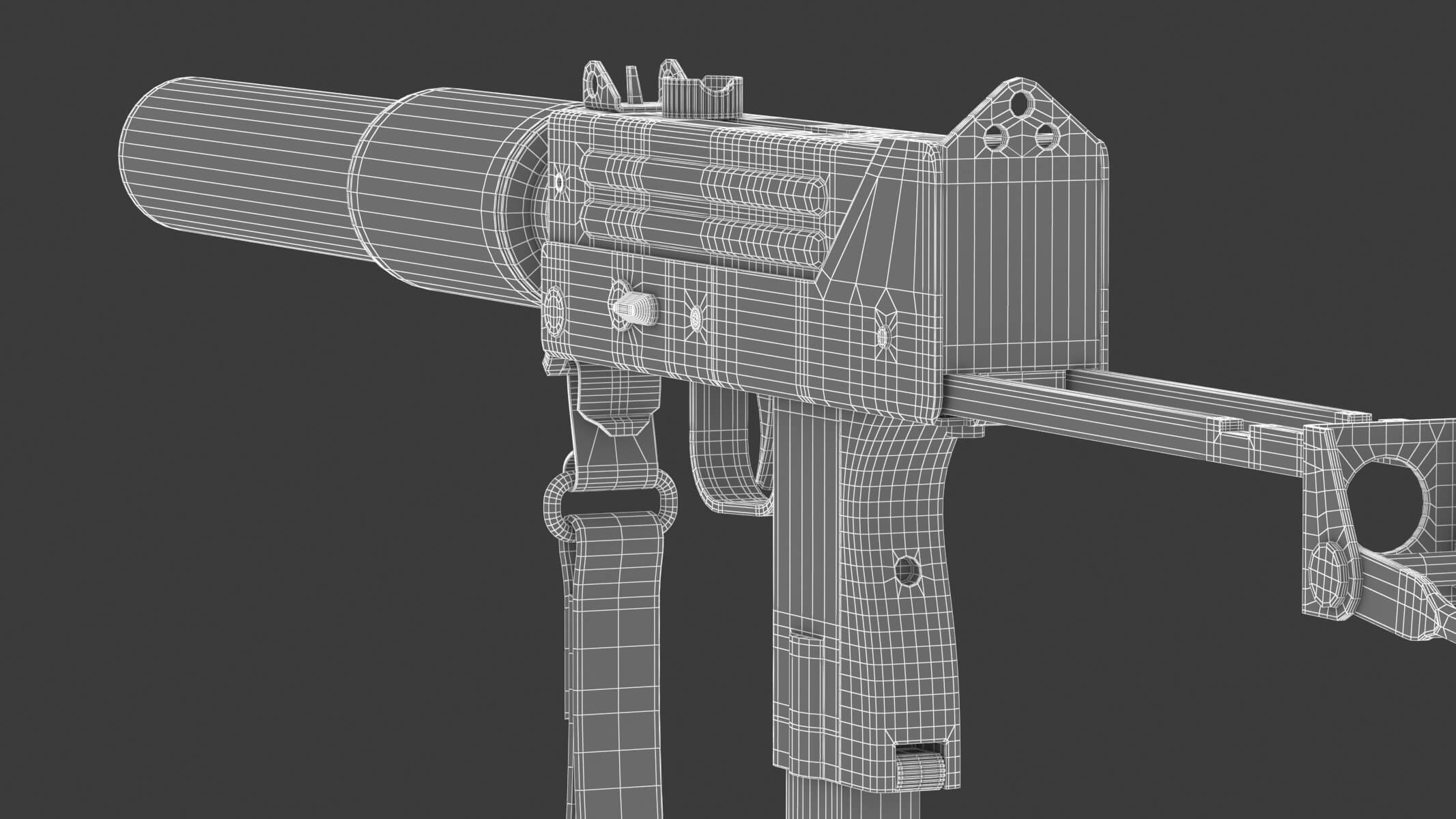 MAC-10 3D Model by frezzy