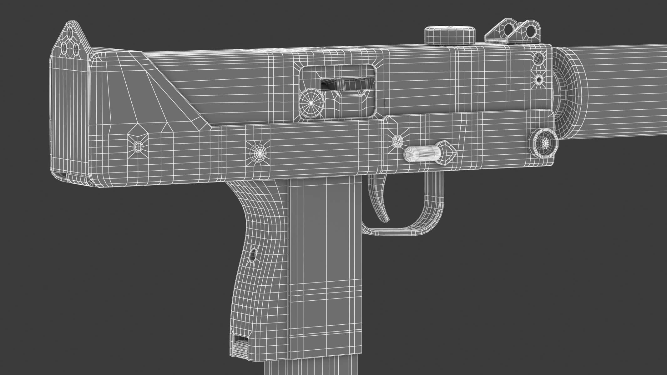 MAC-11 Machine Pistol 3D Model by frezzy