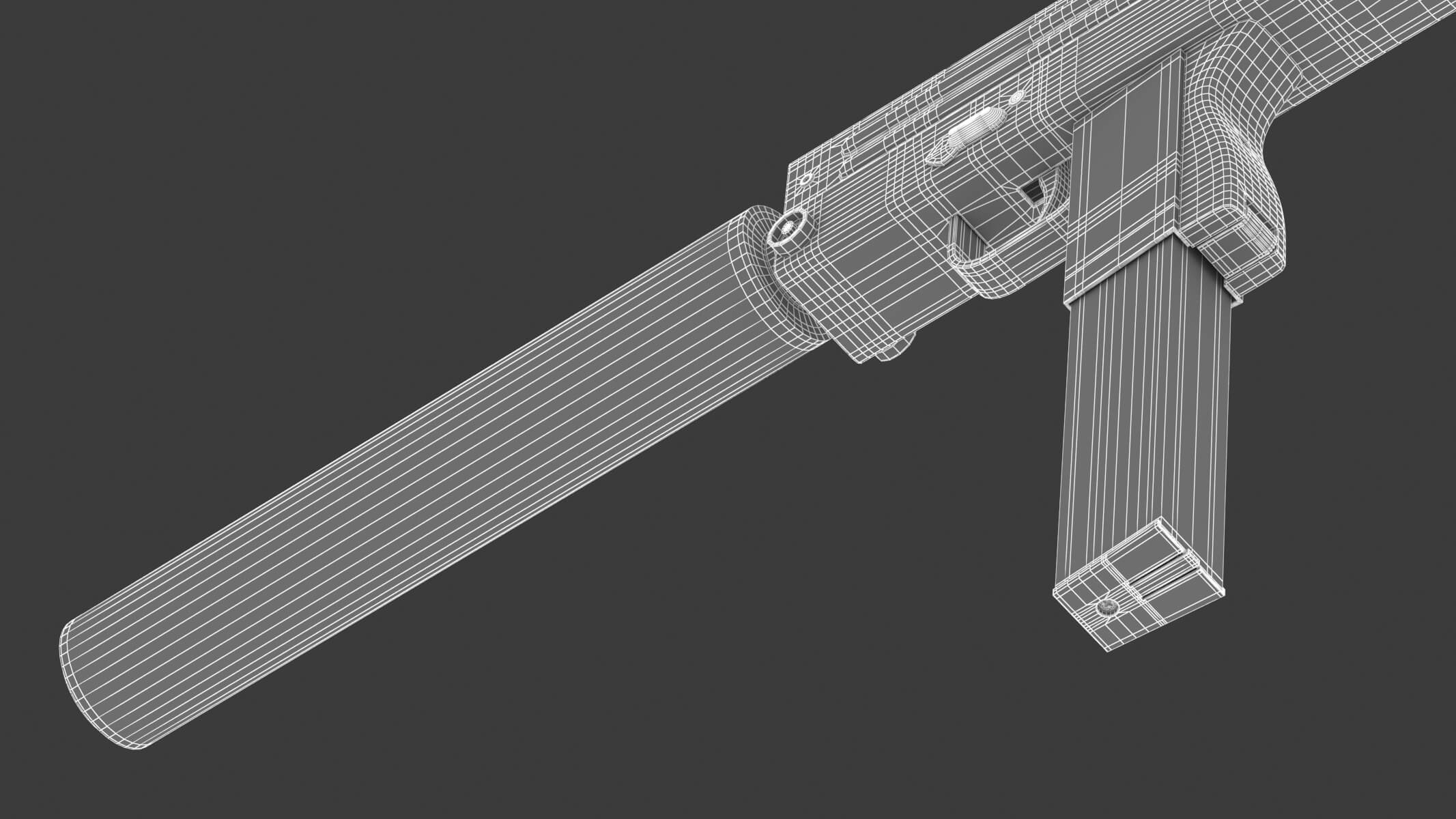 MAC-11 Machine Pistol 3D Model by frezzy