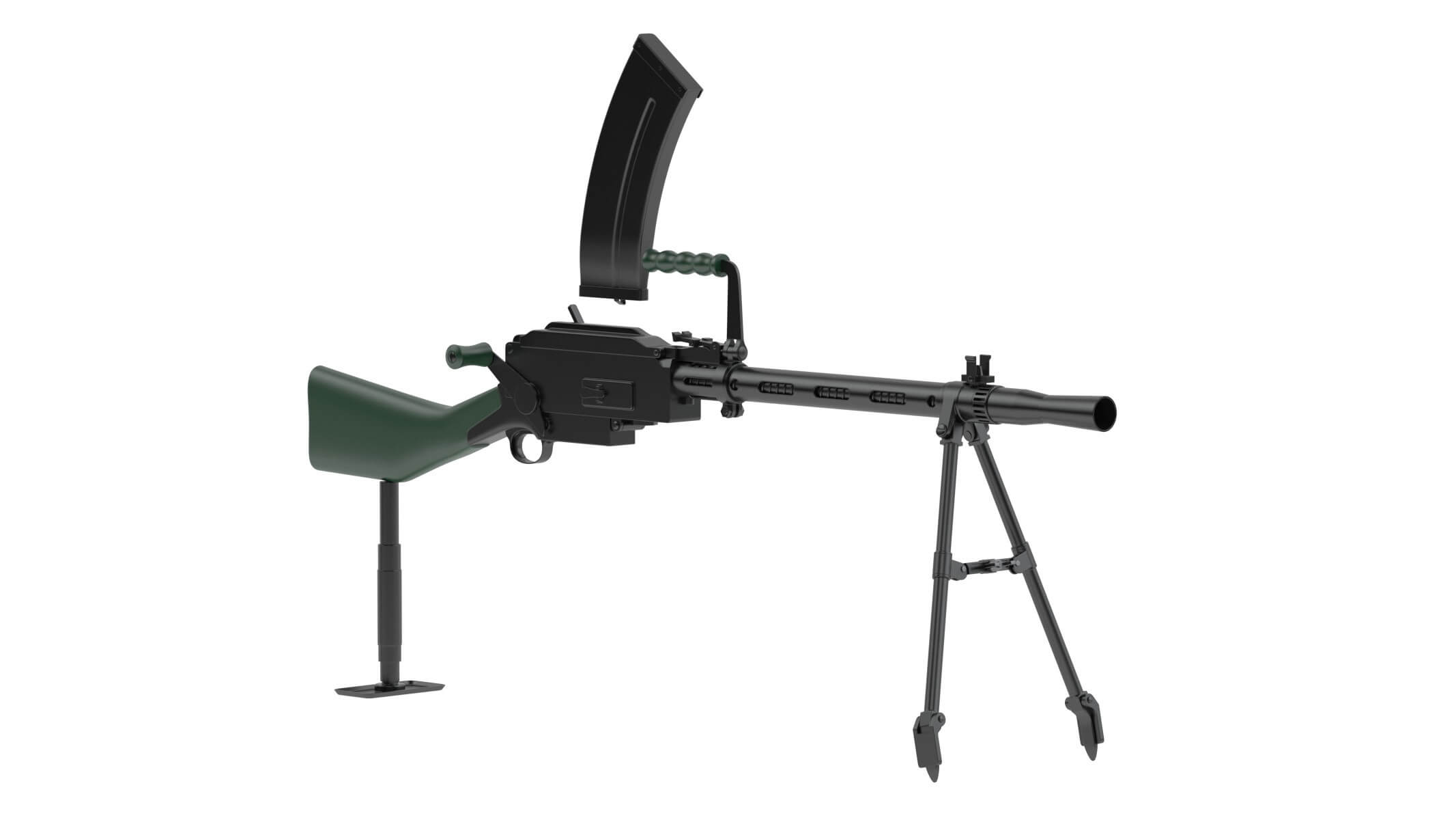 Madsen Machine Gun - 3D Model by frezzy