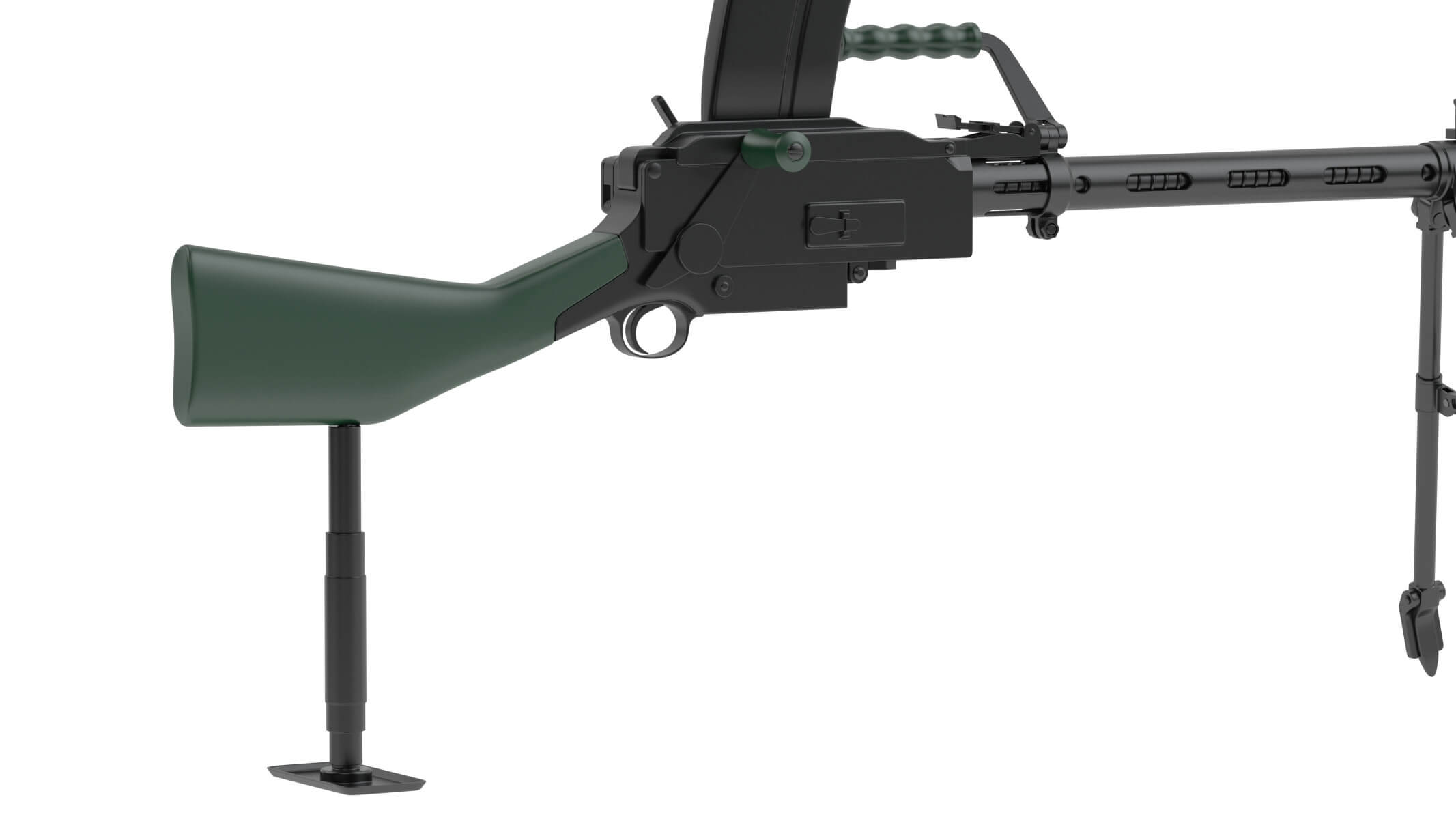 Madsen Machine Gun - 3D Model by frezzy