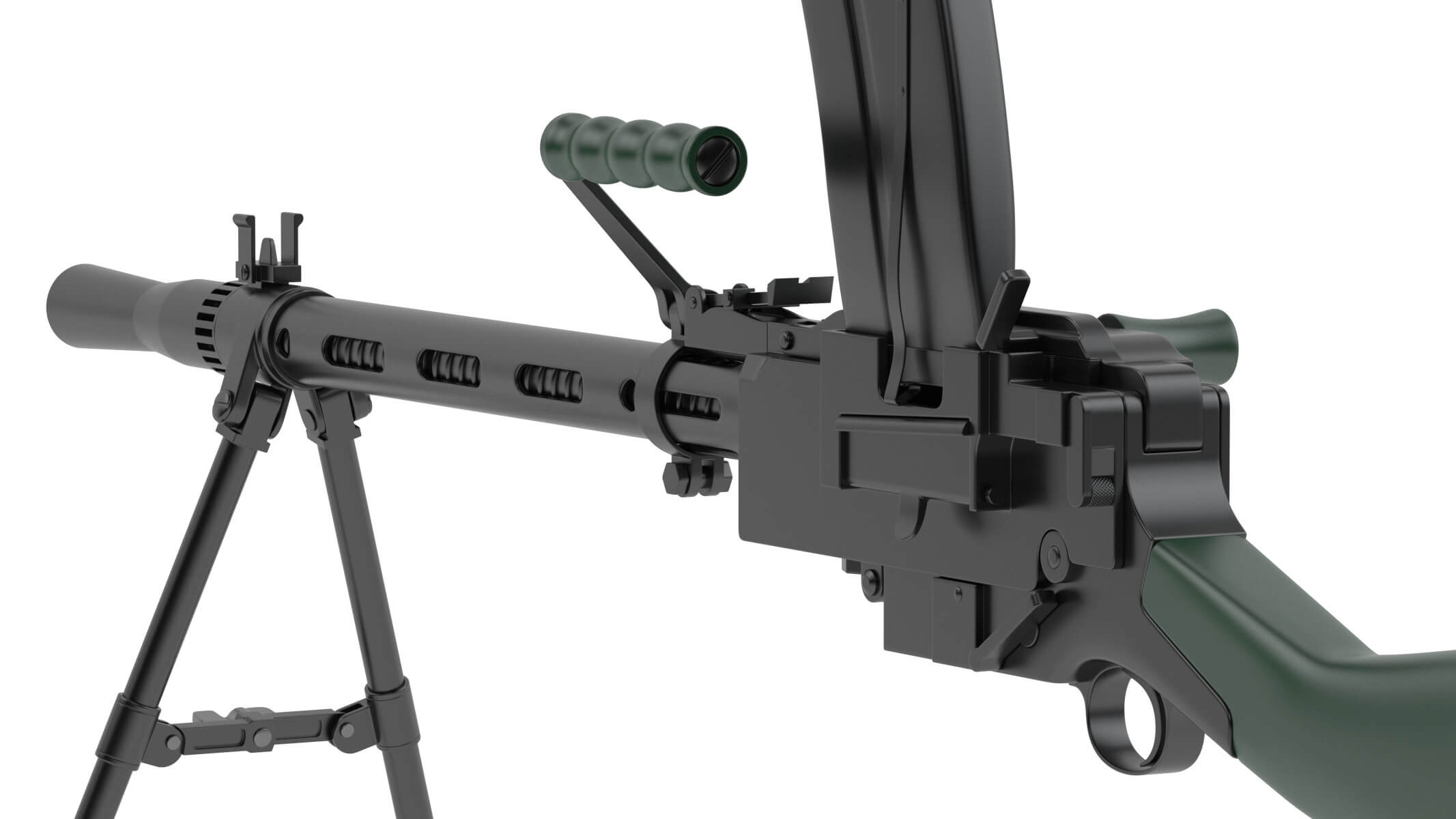 Madsen Machine Gun - 3D Model by frezzy