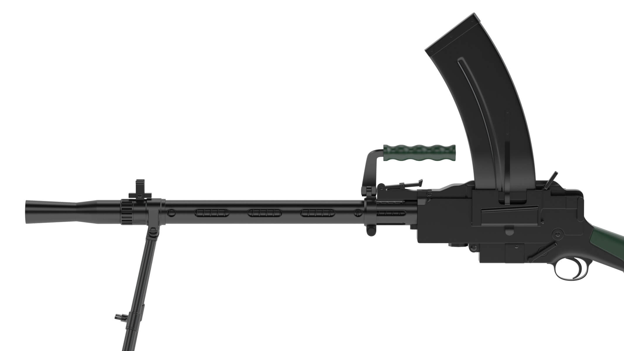 Madsen Machine Gun - 3D Model by frezzy