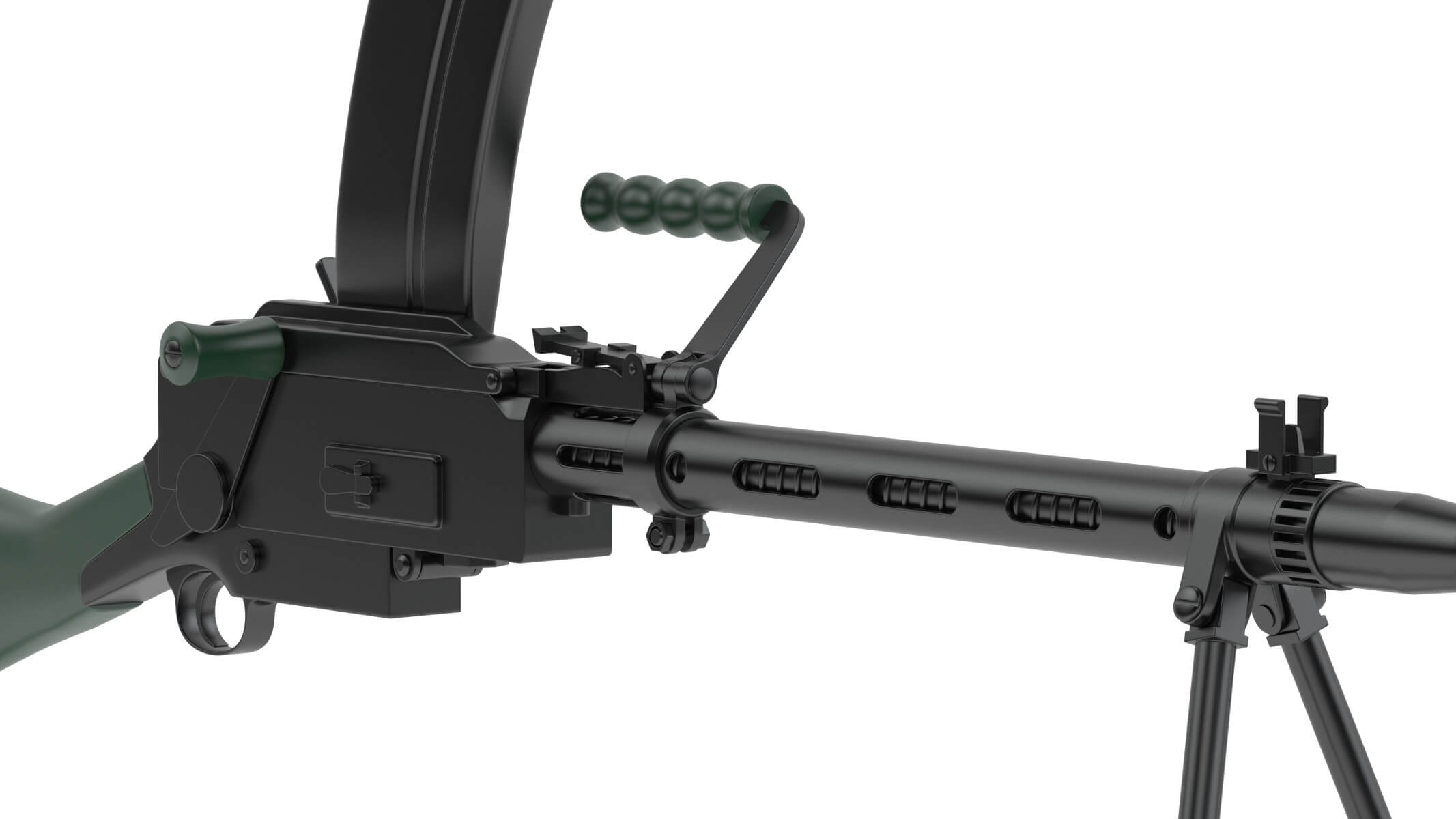 Madsen Machine Gun - 3D Model by frezzy