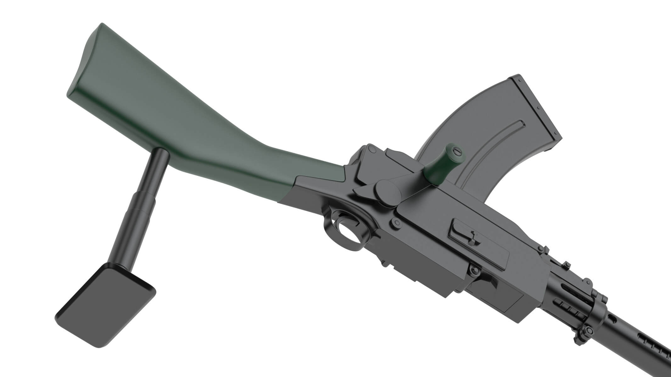 Madsen Machine Gun - 3D Model by frezzy