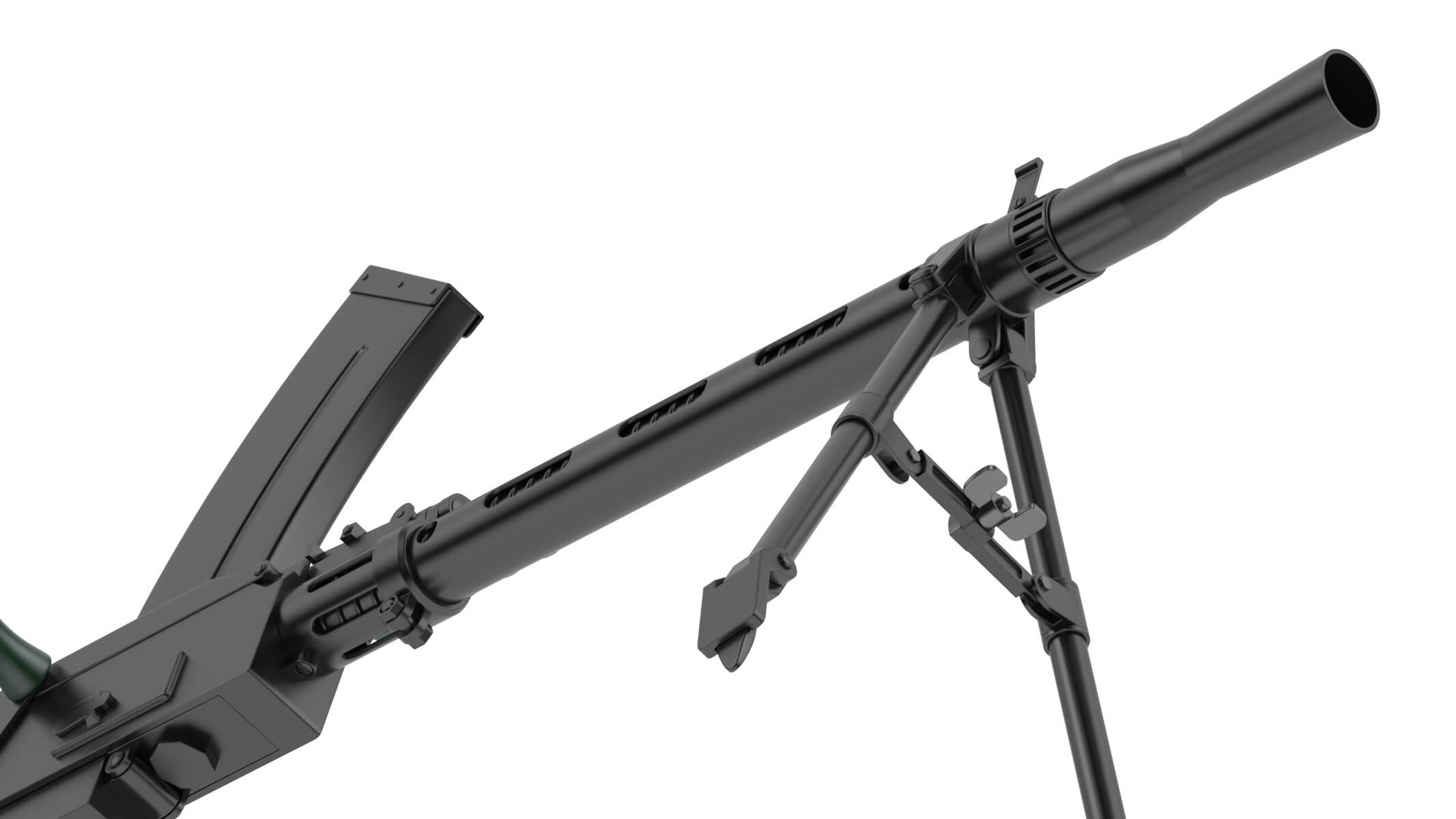 Madsen Machine Gun - 3D Model by frezzy