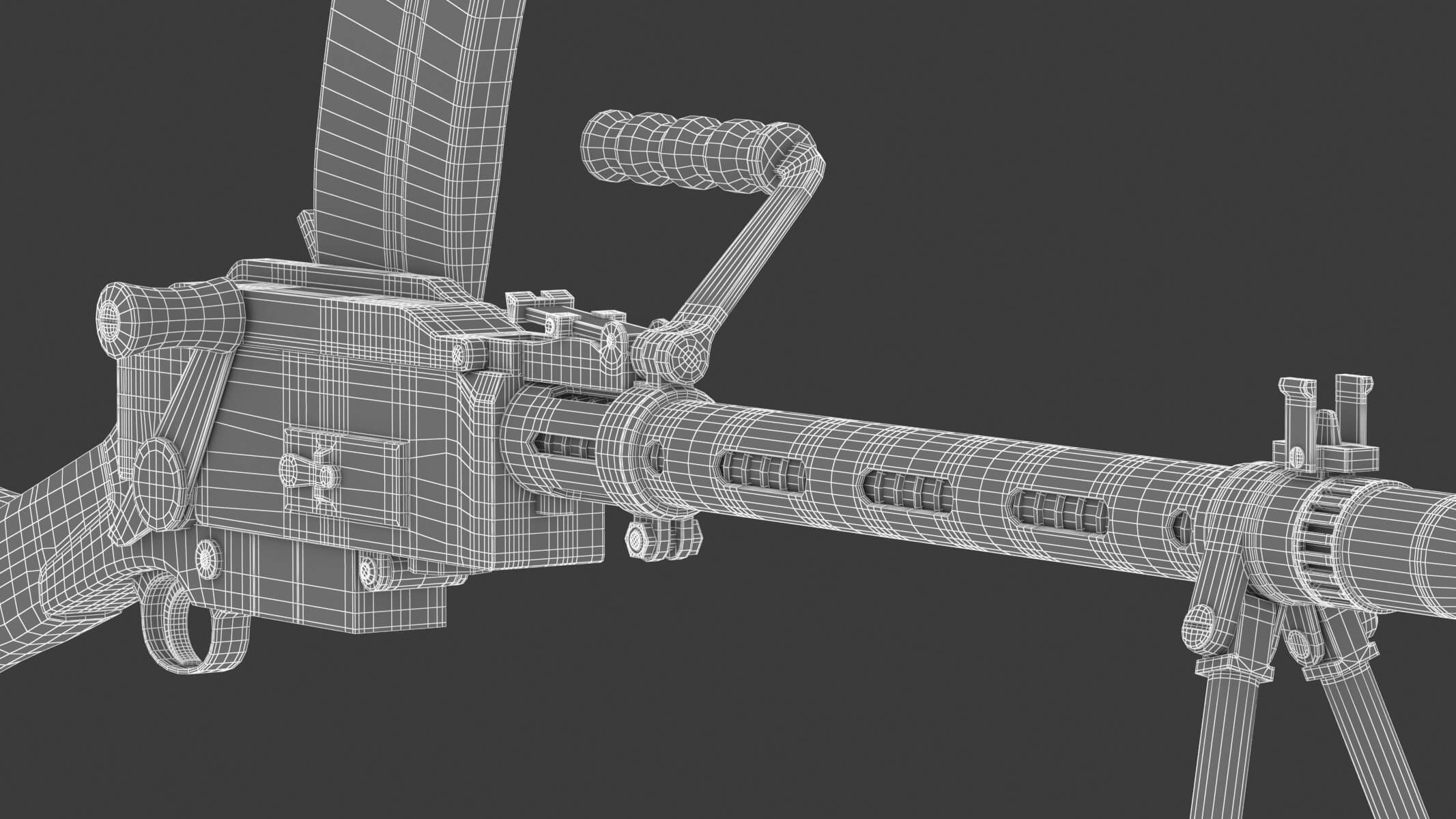 Madsen Machine Gun - 3D Model by frezzy