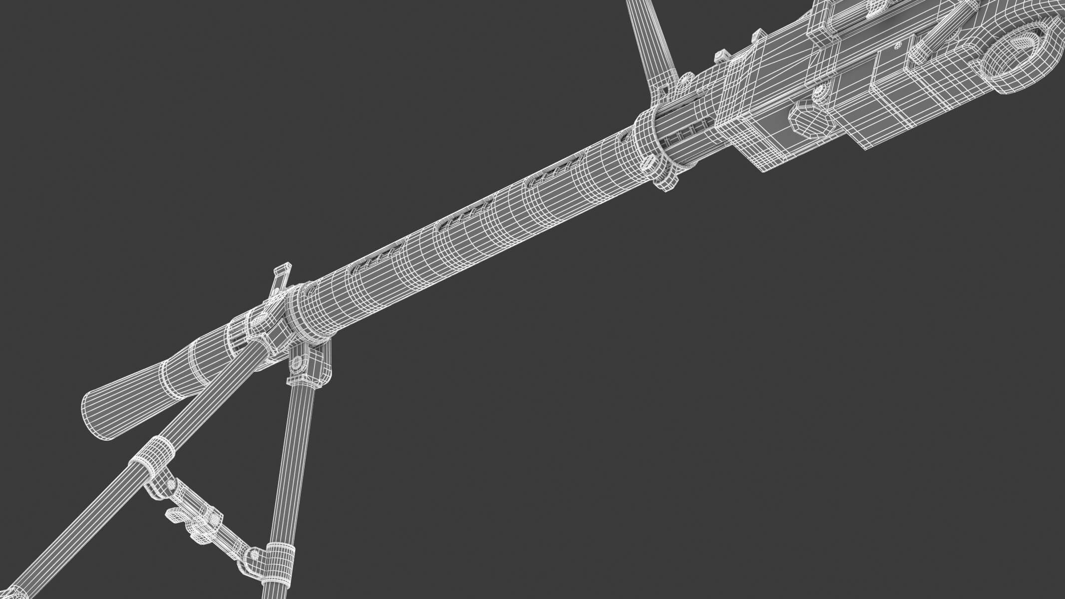 Madsen Machine Gun - 3D Model by frezzy
