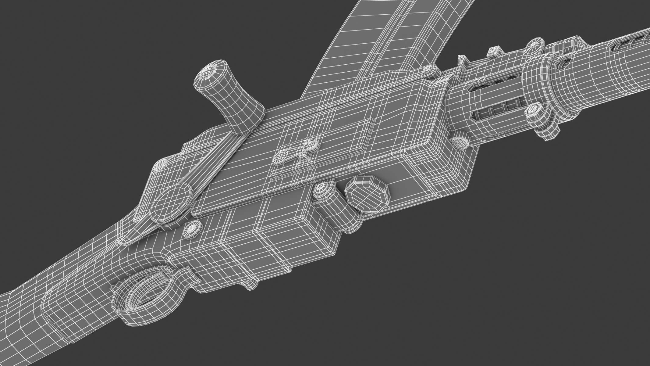 Madsen Machine Gun - 3D Model by frezzy