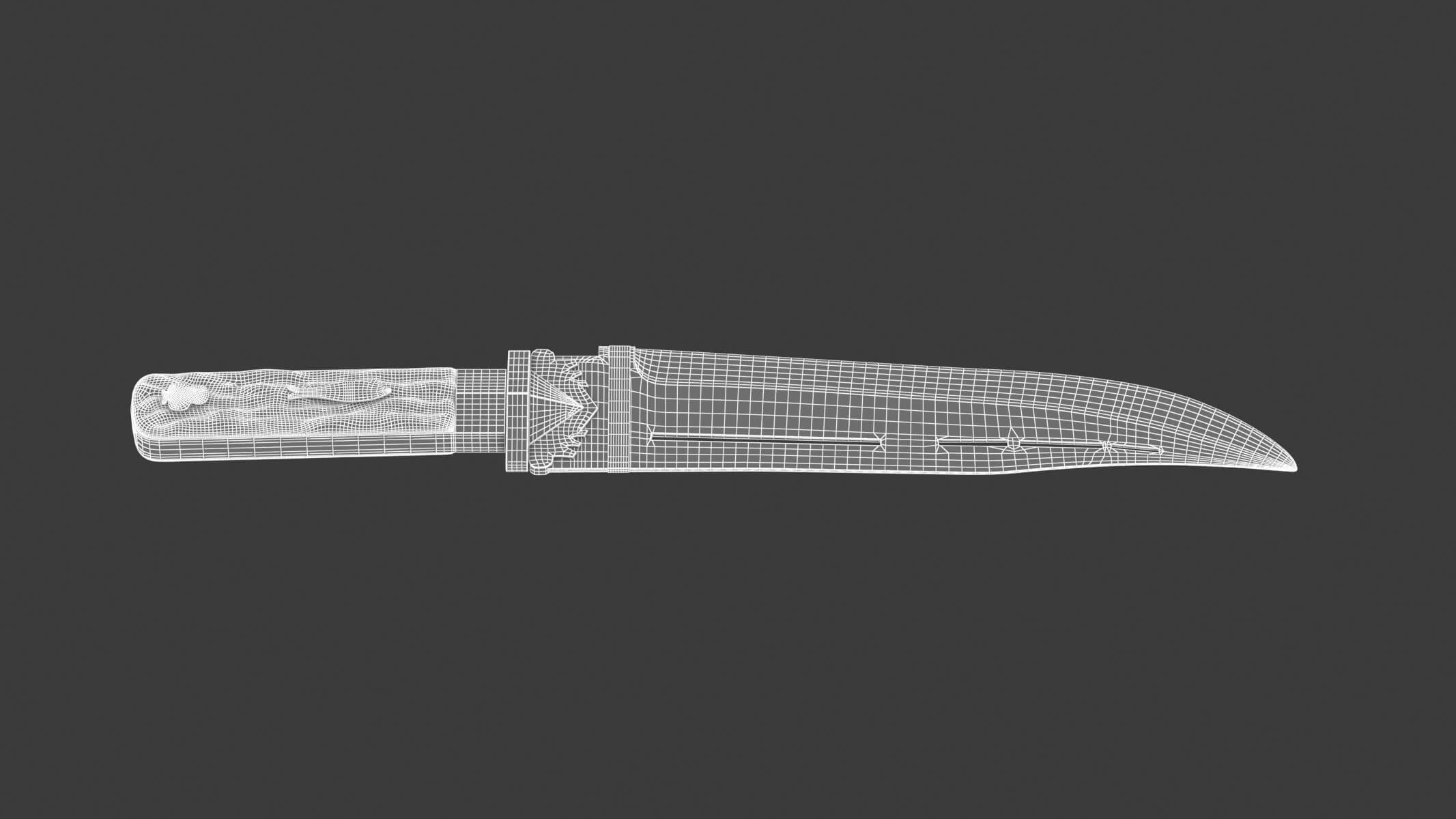 Malappuram Kathi Dagger - 3D Model by frezzy