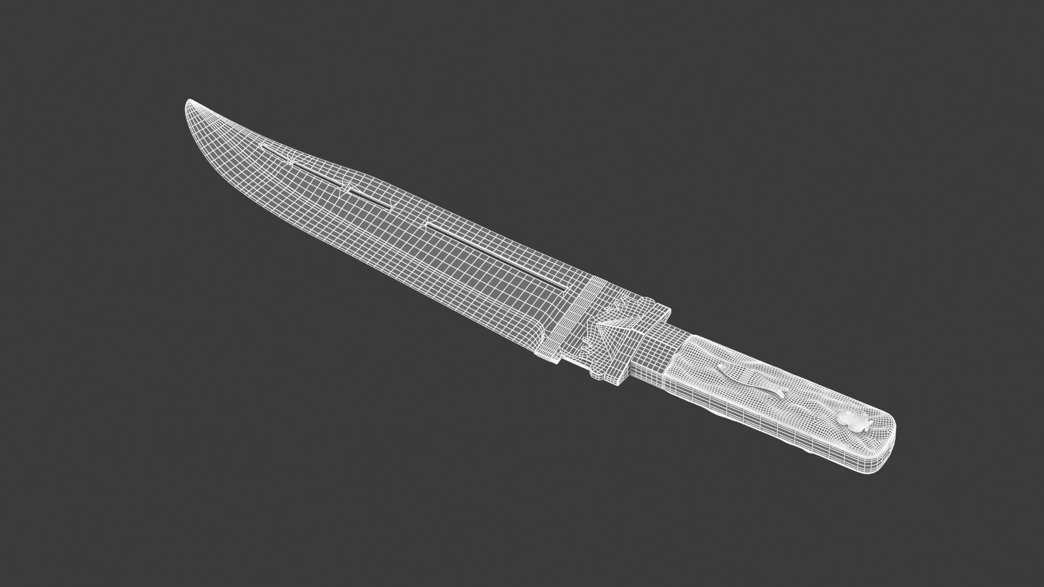 Malappuram Kathi Dagger - 3D Model by frezzy