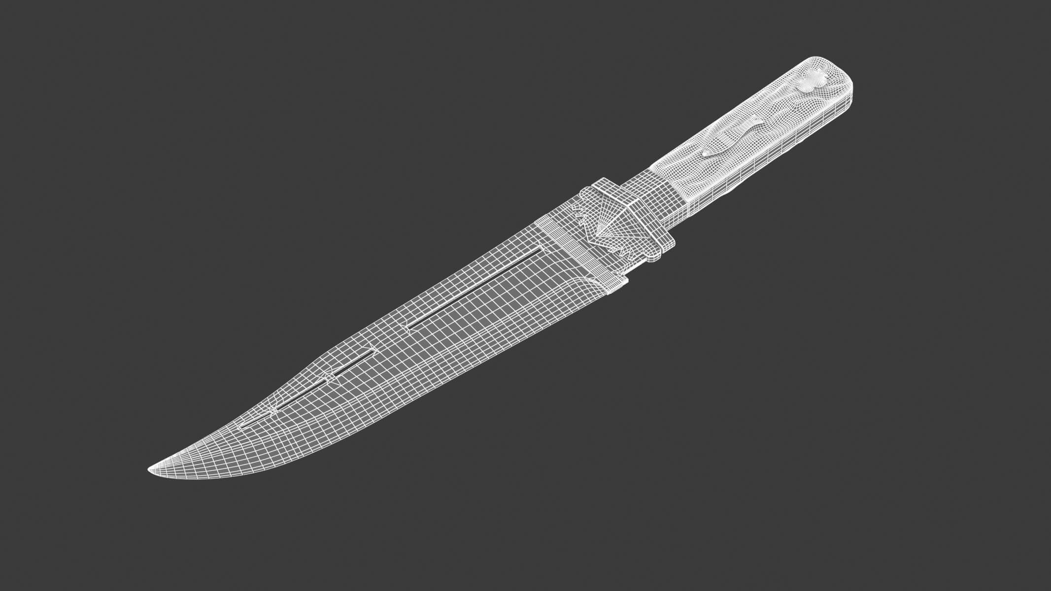 Malappuram Kathi Dagger - 3D Model by frezzy