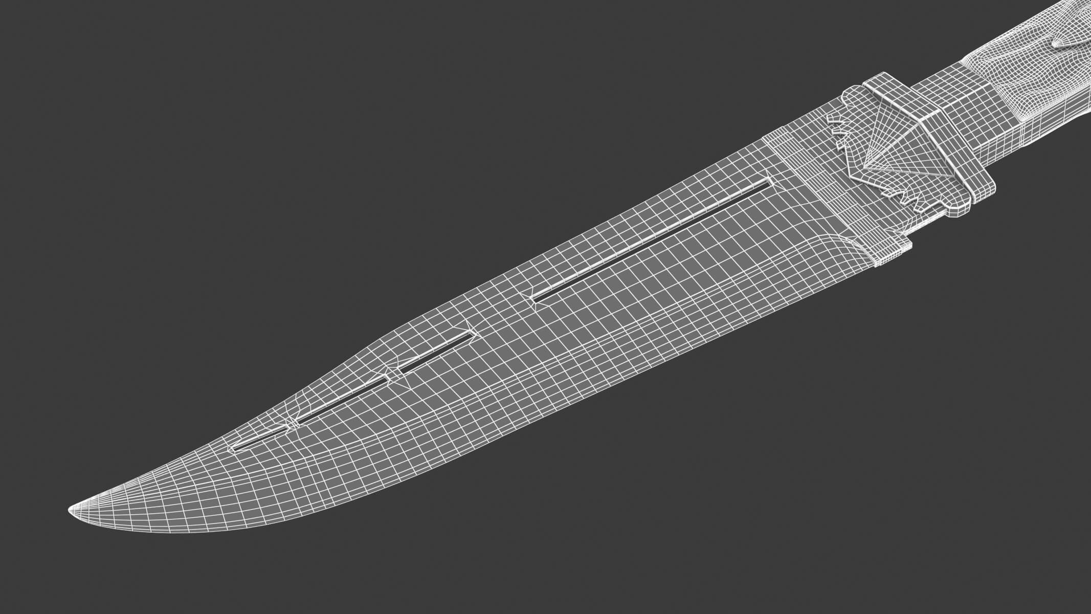 Malappuram Kathi Dagger - 3D Model by frezzy