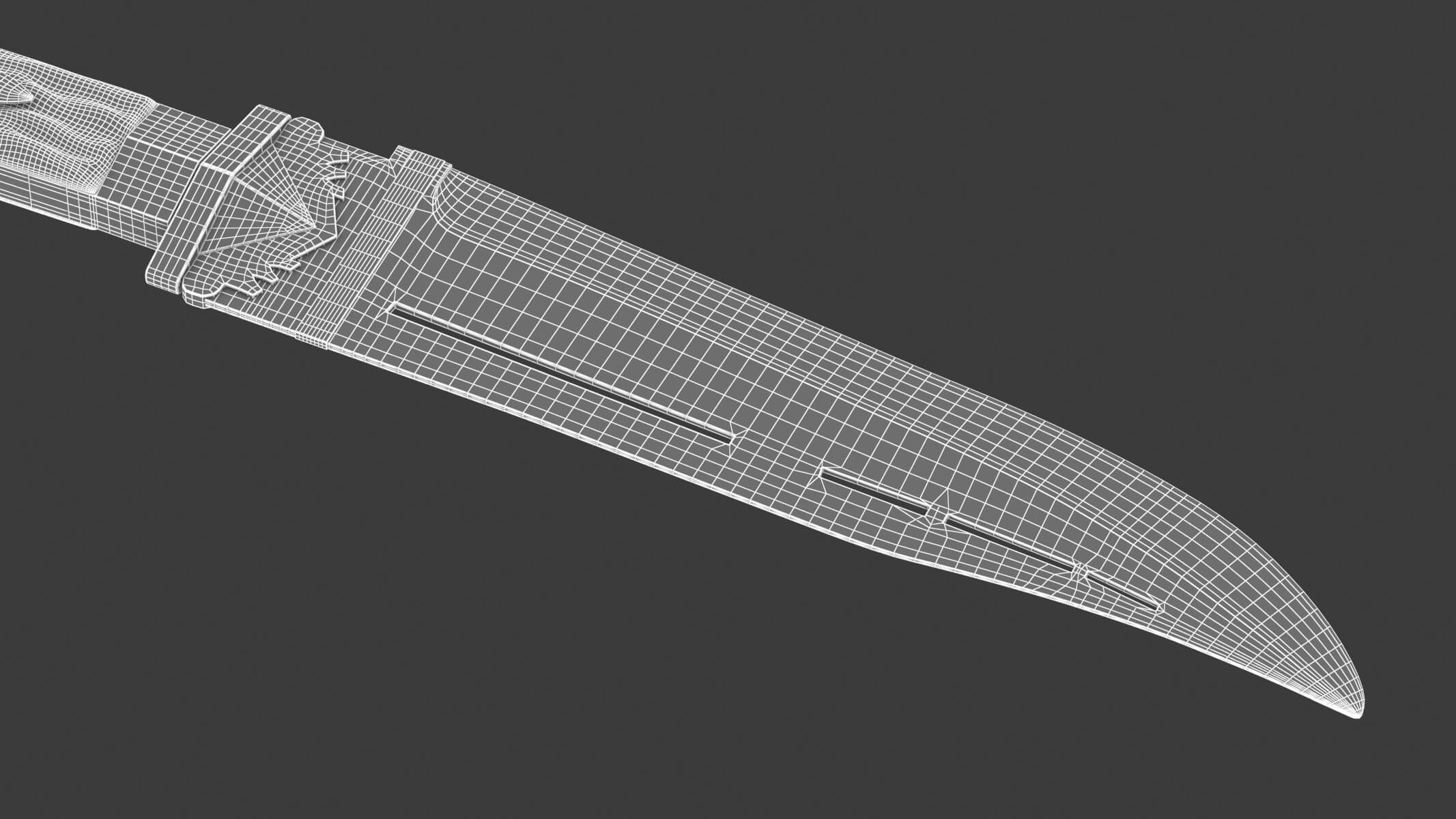 Malappuram Kathi Dagger - 3D Model by frezzy