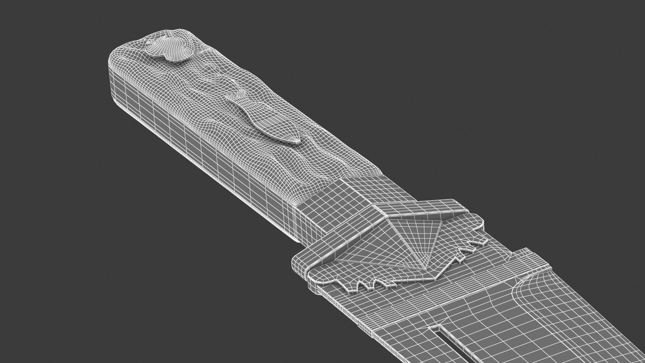 Malappuram Kathi Dagger - 3D Model by frezzy