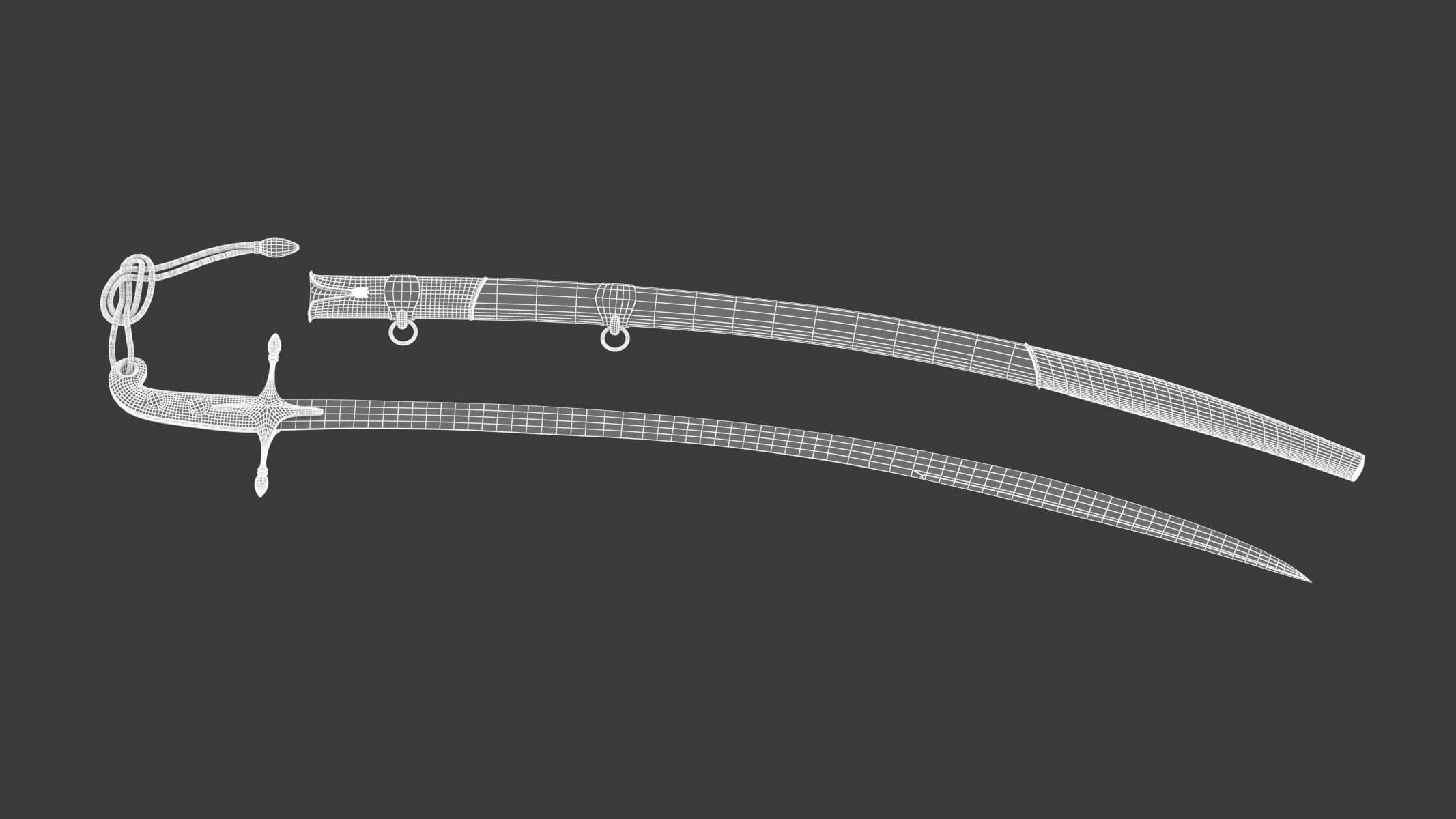 Mameluke Sword - 3D Model by frezzy