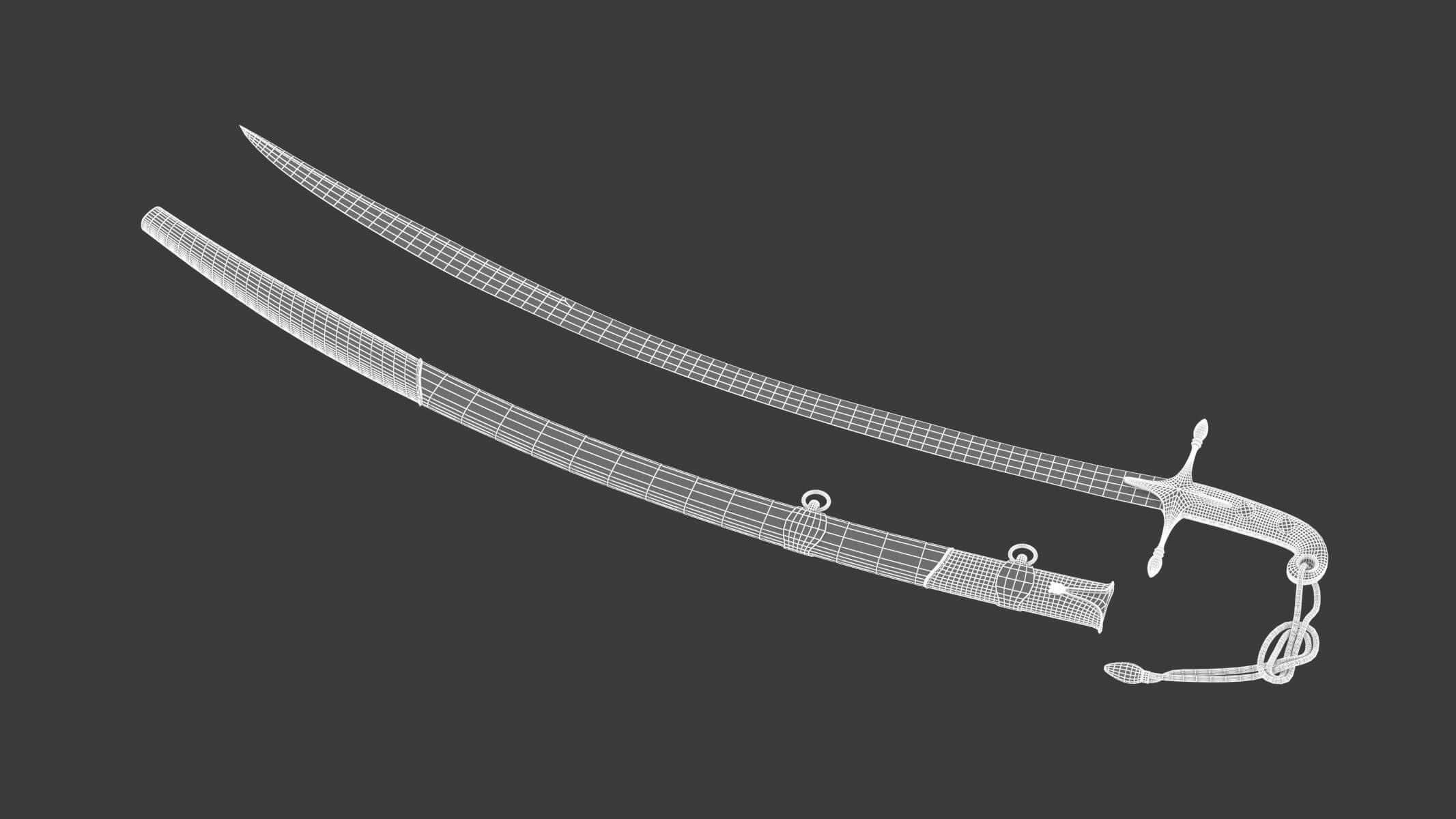 Mameluke Sword - 3D Model by frezzy