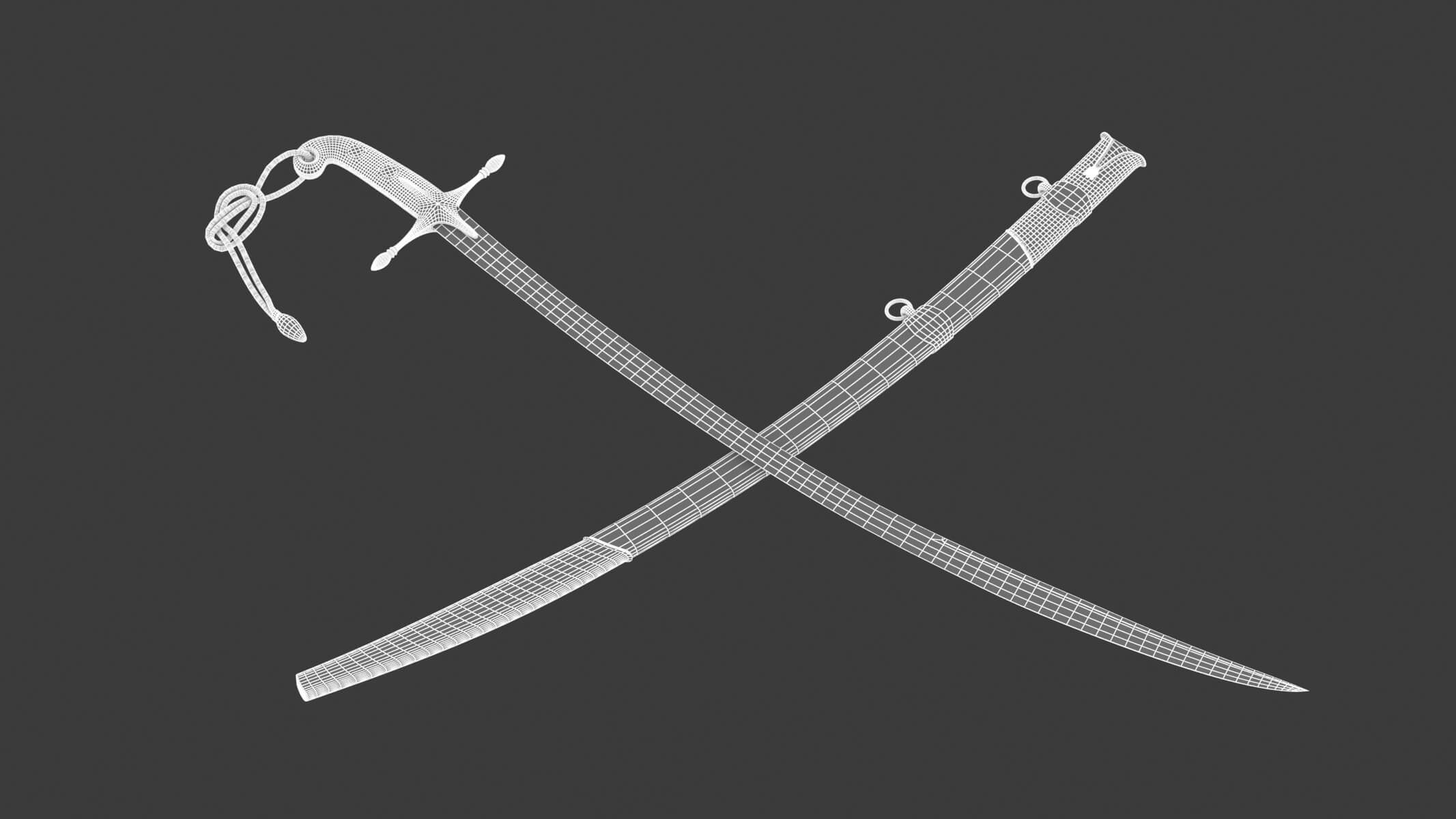 Mameluke Sword - 3D Model by frezzy
