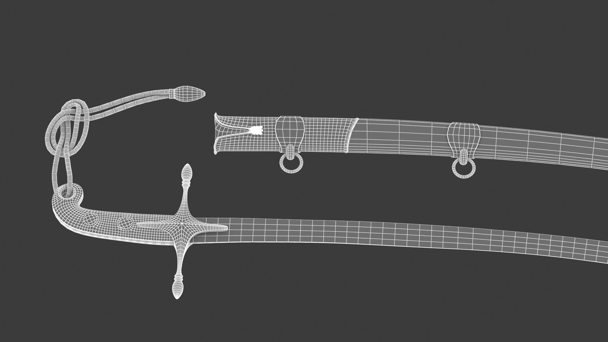 Mameluke Sword - 3D Model by frezzy