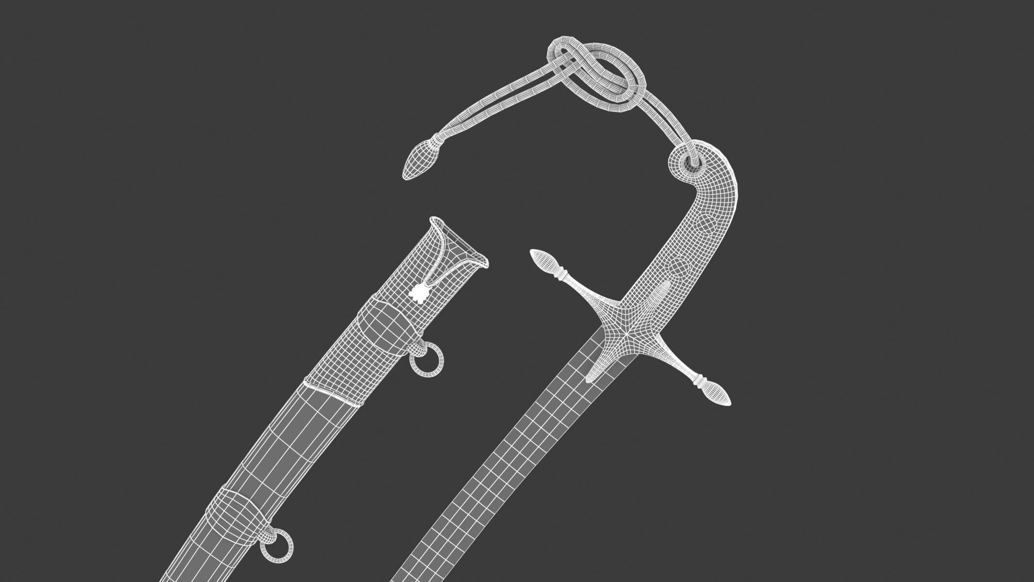 Mameluke Sword - 3D Model by frezzy