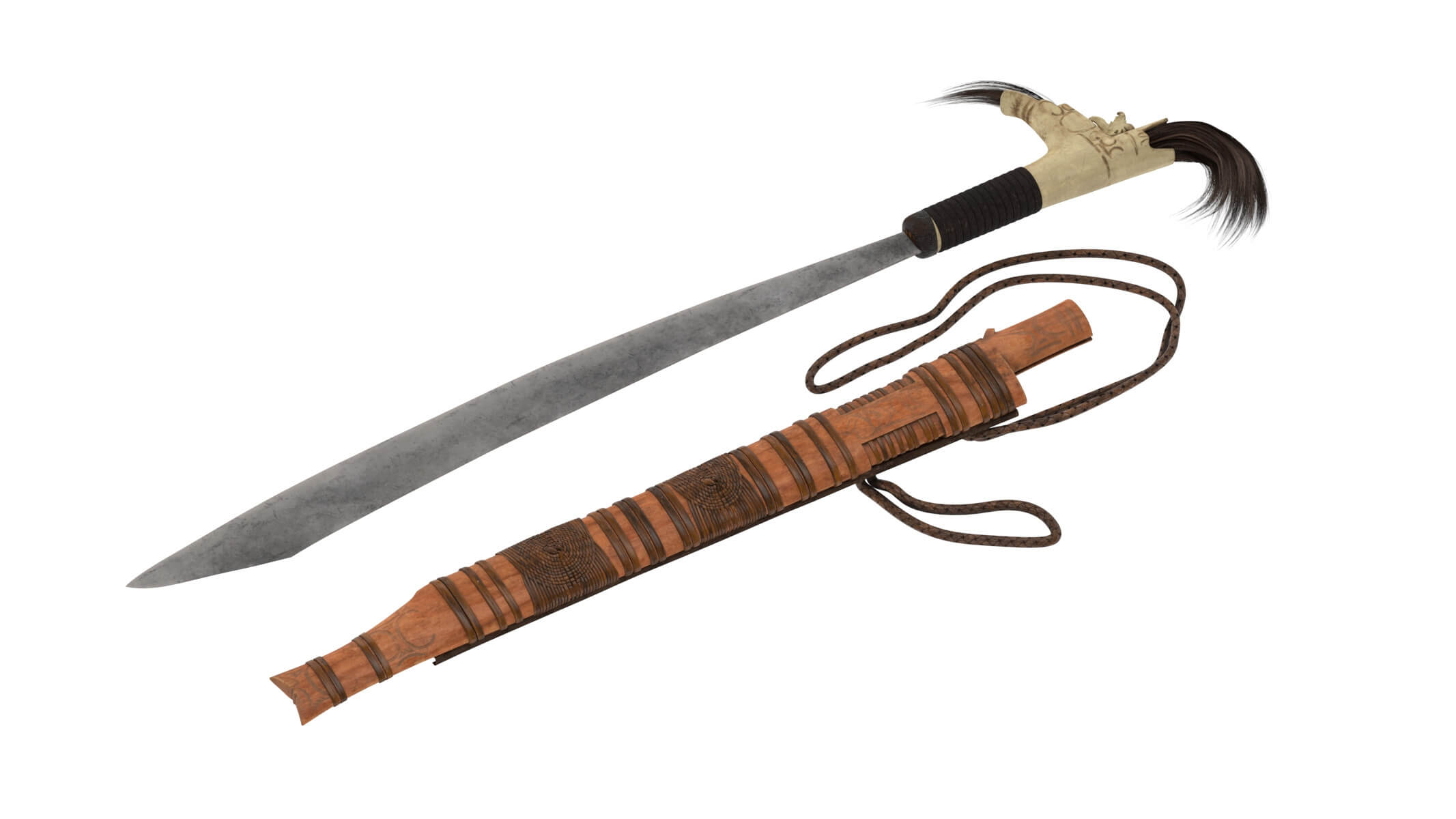 Mandau Knife - 3D Model by frezzy