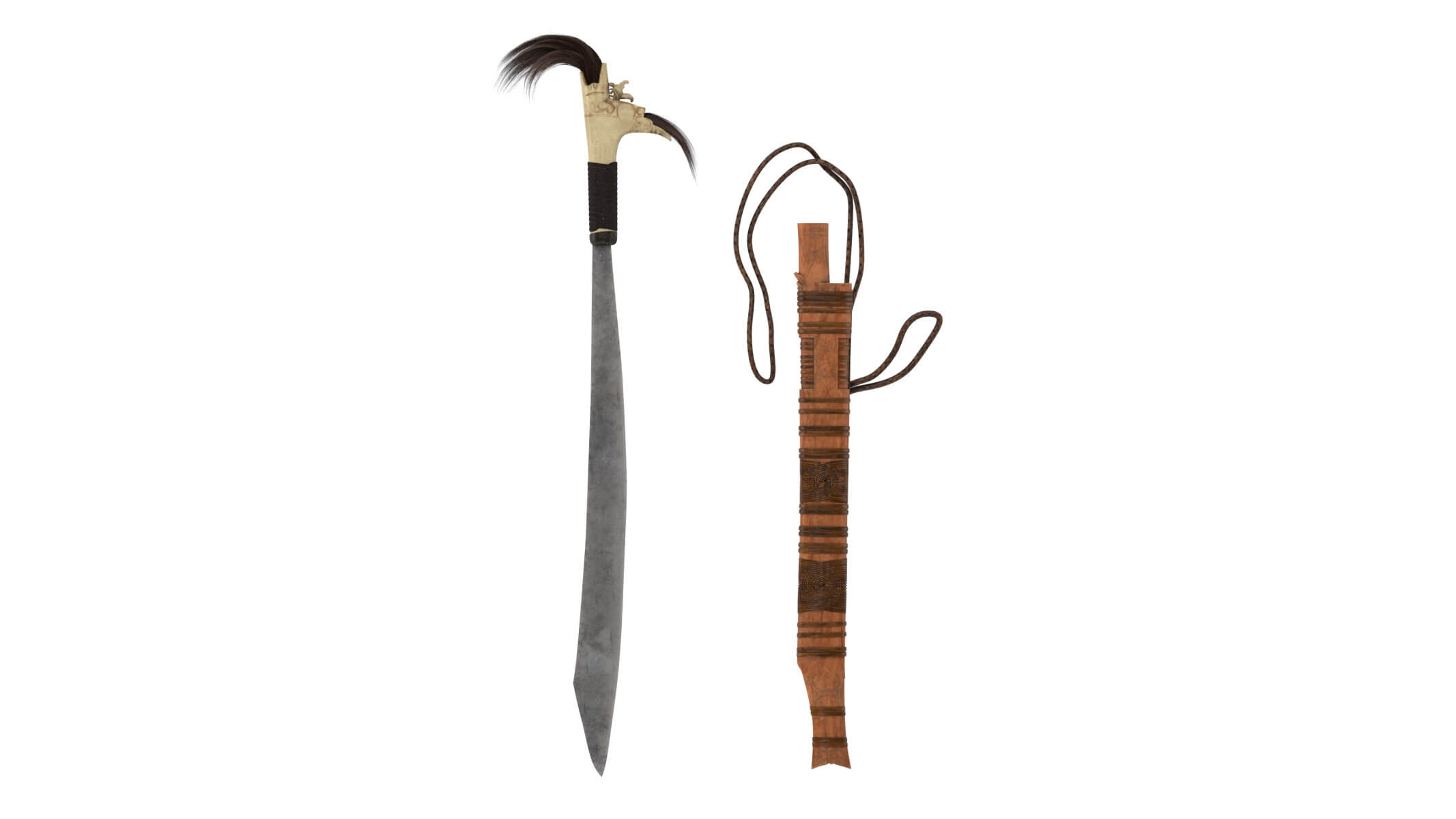 Mandau Knife - 3D Model by frezzy