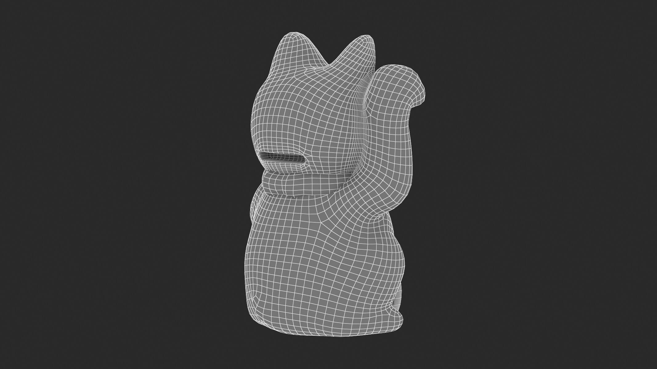 Maneki Neko - 3D Model by frezzy