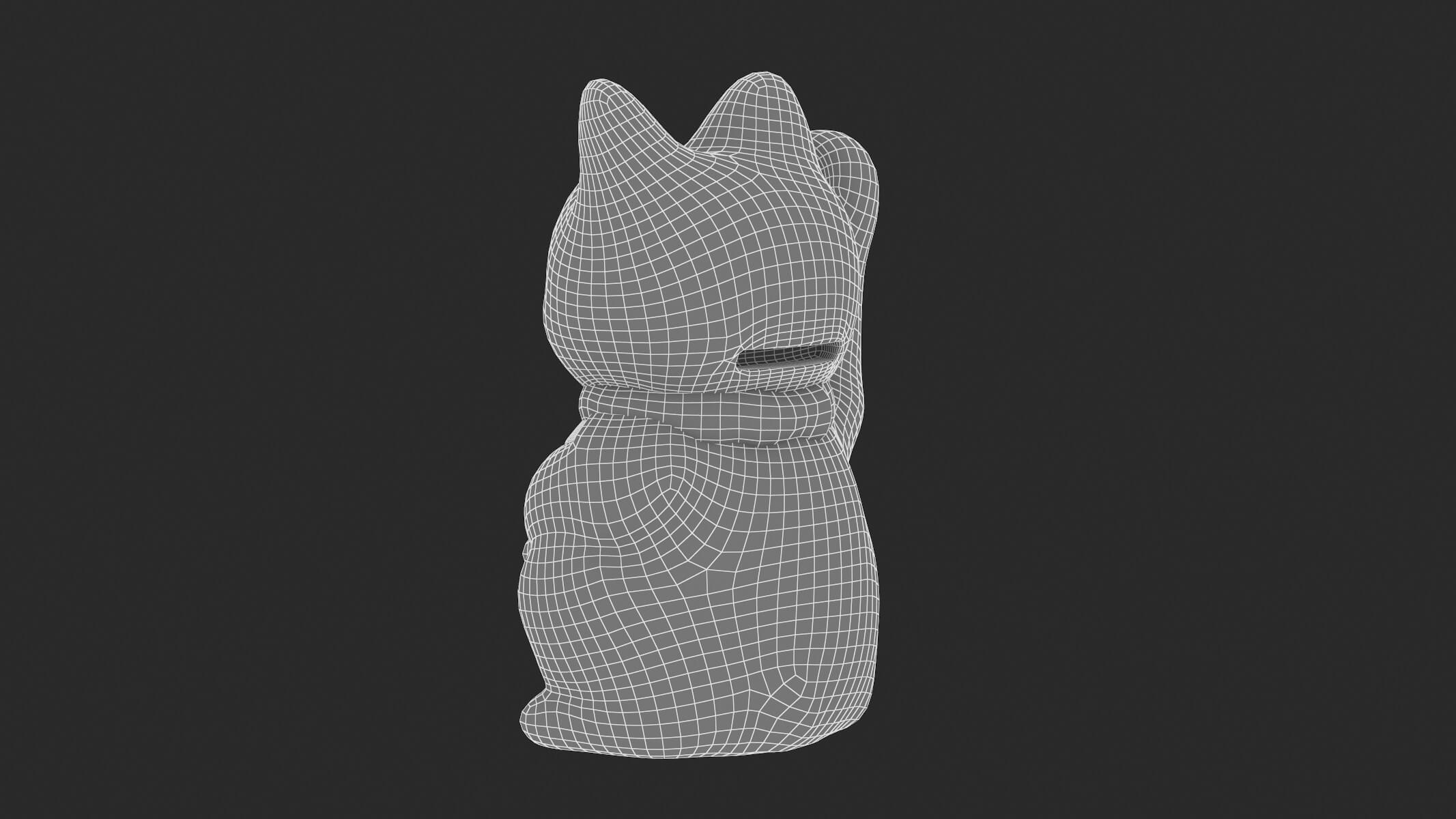 Maneki Neko - 3D Model by frezzy