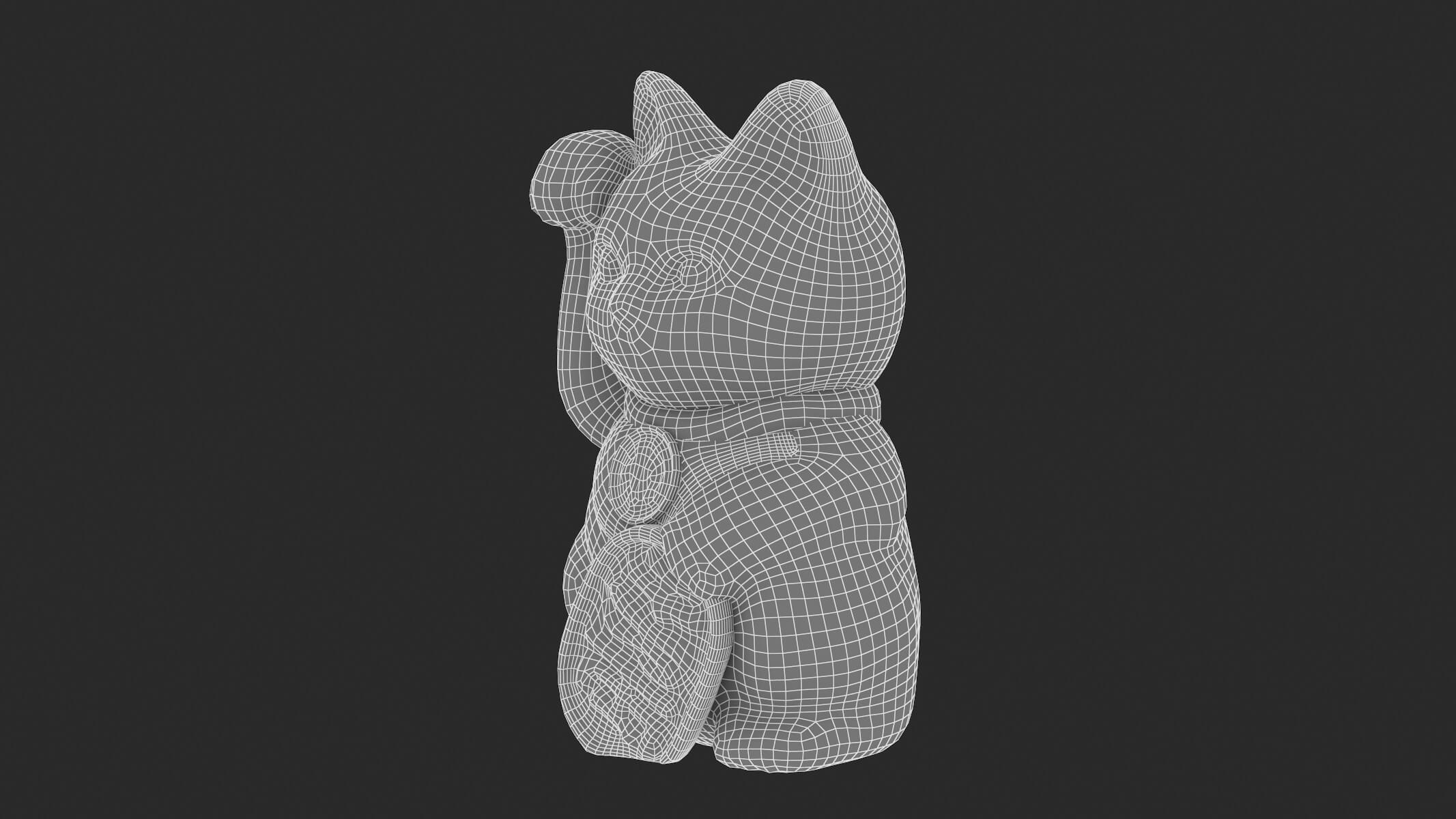Maneki Neko - 3D Model by frezzy