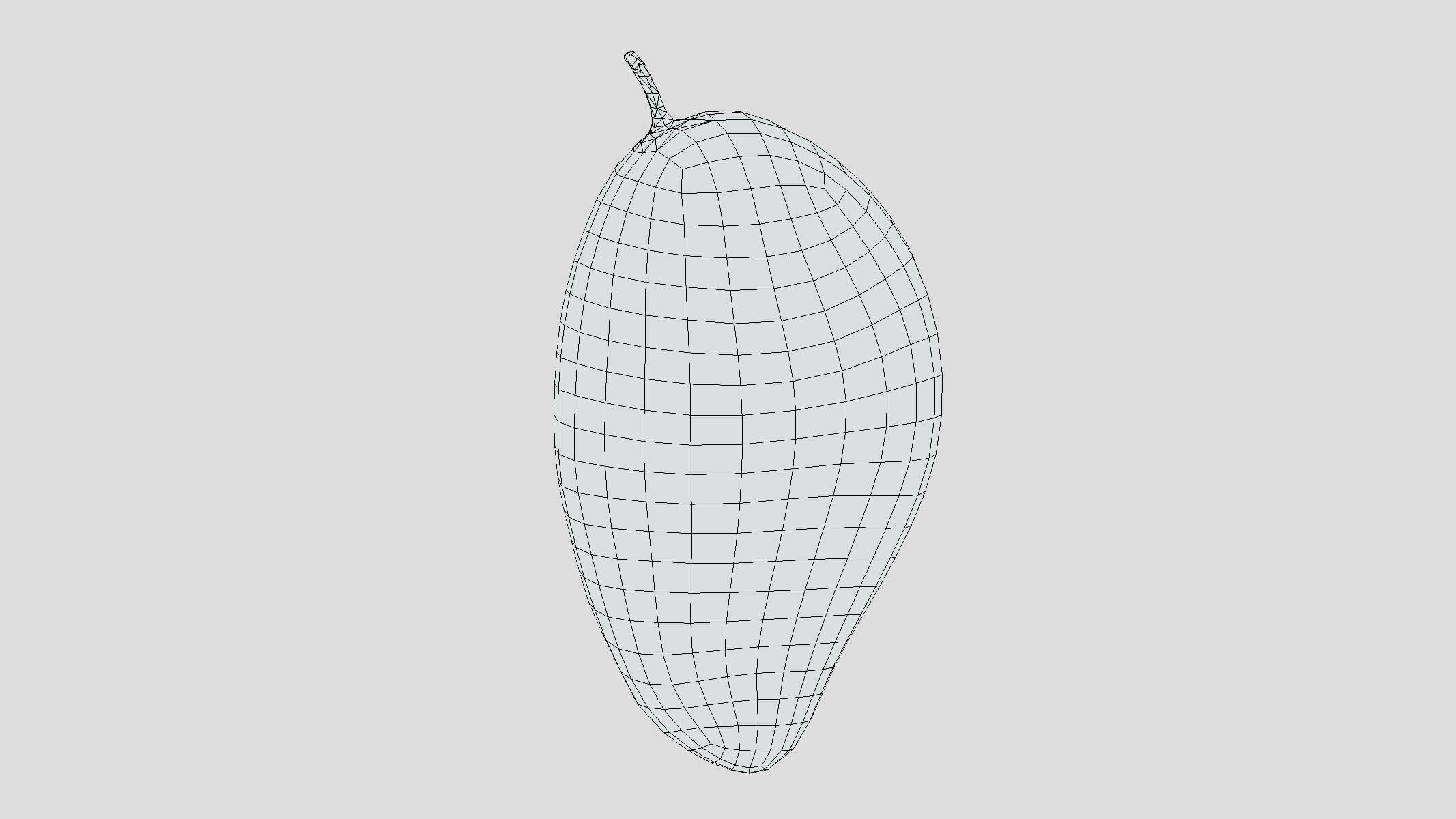 Mango Low Poly - 3D Model by frezzy