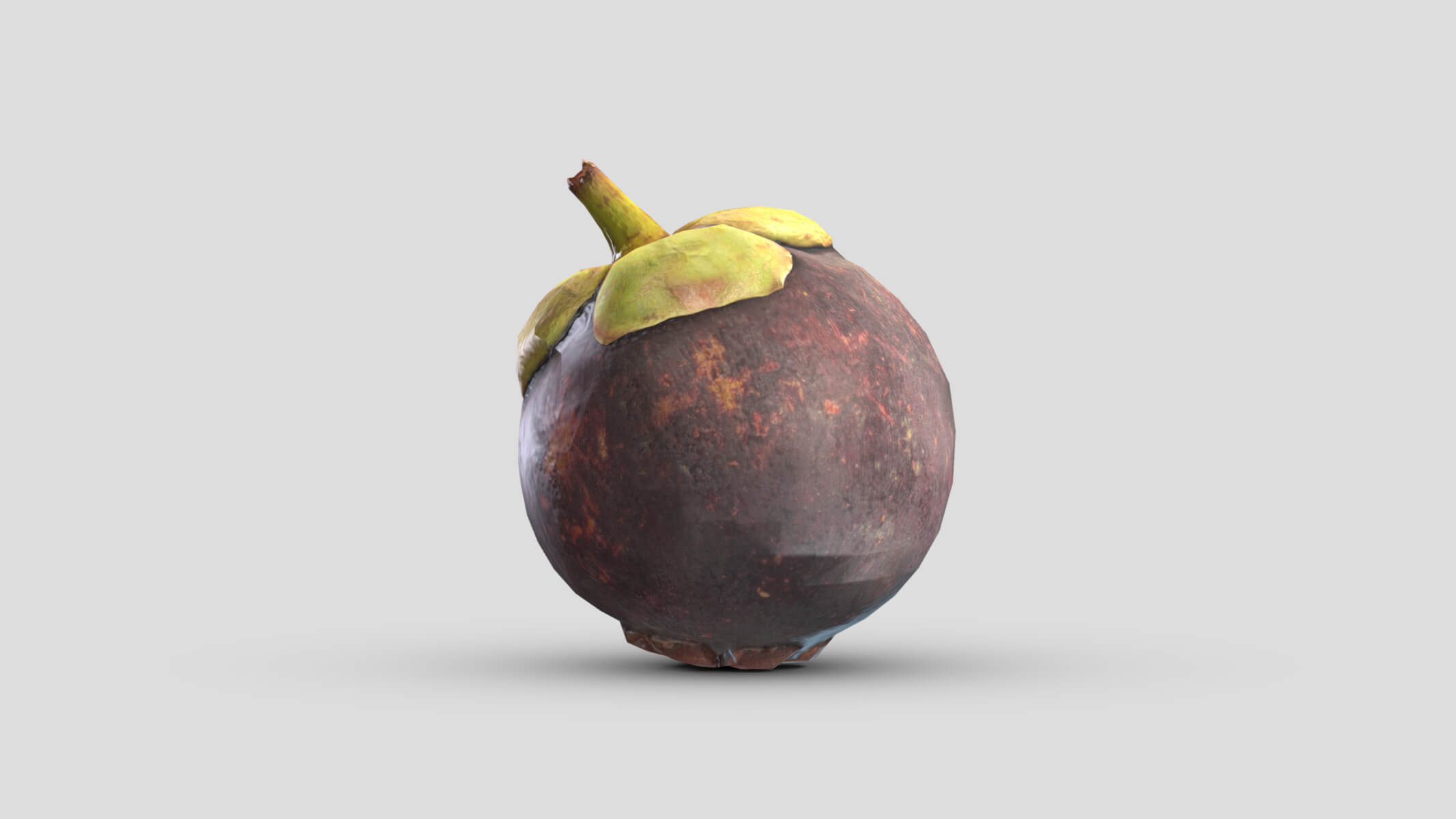 Mangosteen Low Poly - 3D Model by frezzy